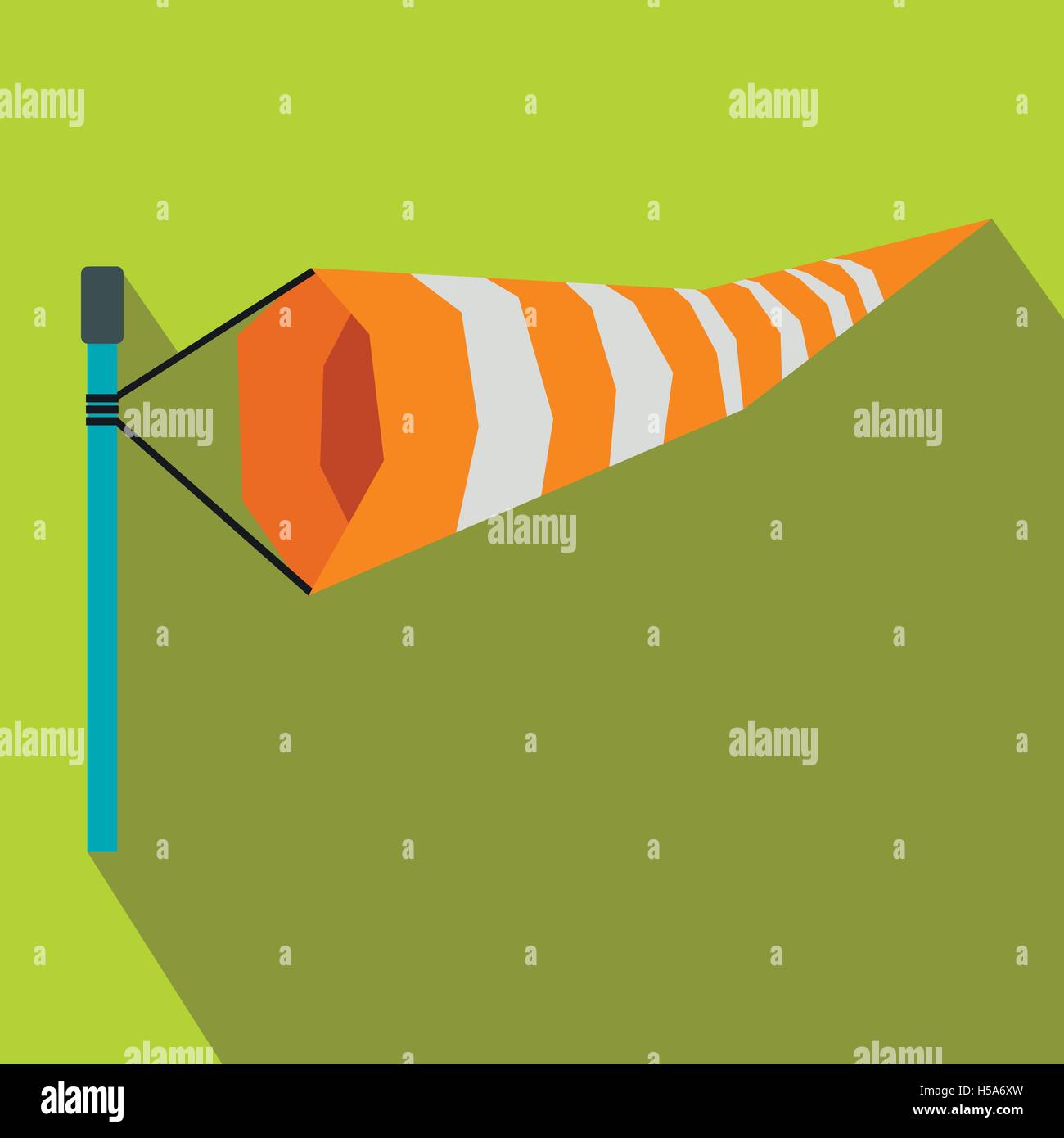 Windsock icon in flat style Stock Vector Image & Art - Alamy