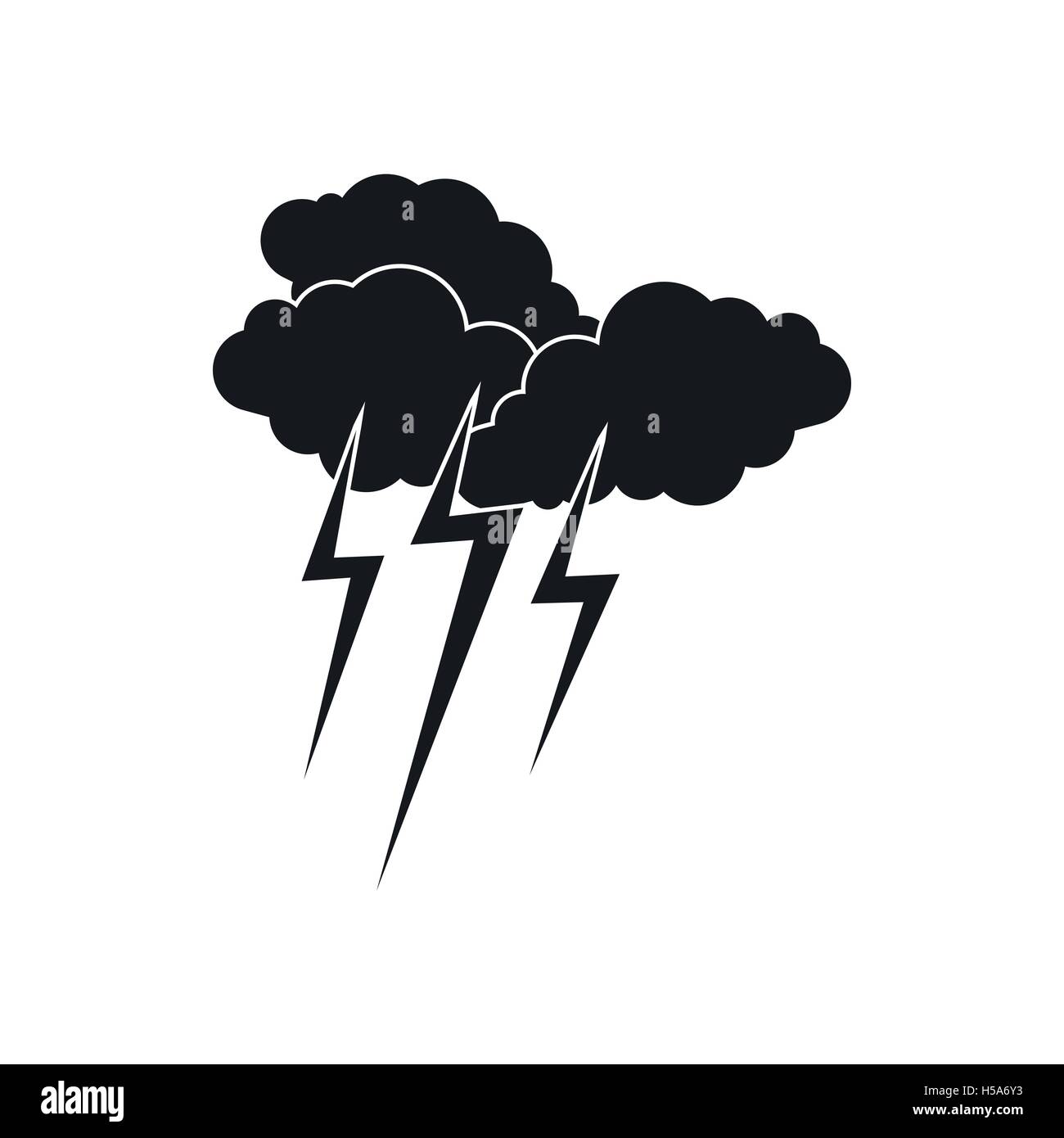 Thunder lightnings storm Cut Out Stock Images & Pictures - Alamy