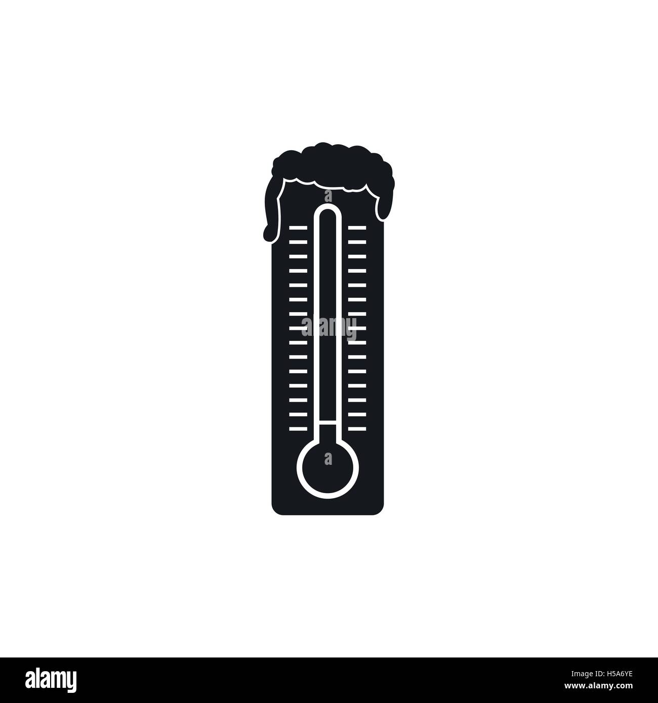 Thermometer icon, simple style Stock Vector Image & Art - Alamy