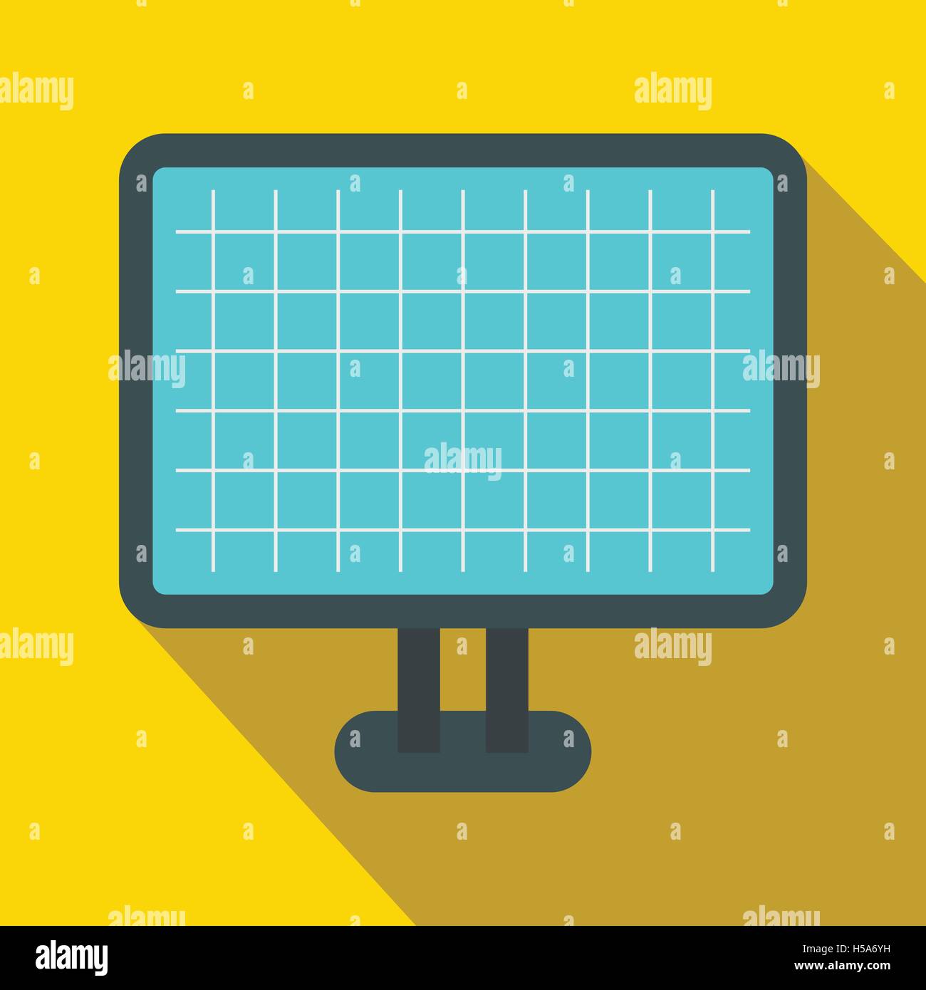 Computer monitor icon, flat style Stock Vector Image & Art - Alamy