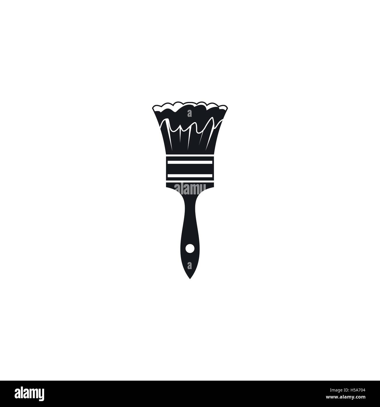 Paint brush icon, simple style Stock Vector Image & Art - Alamy
