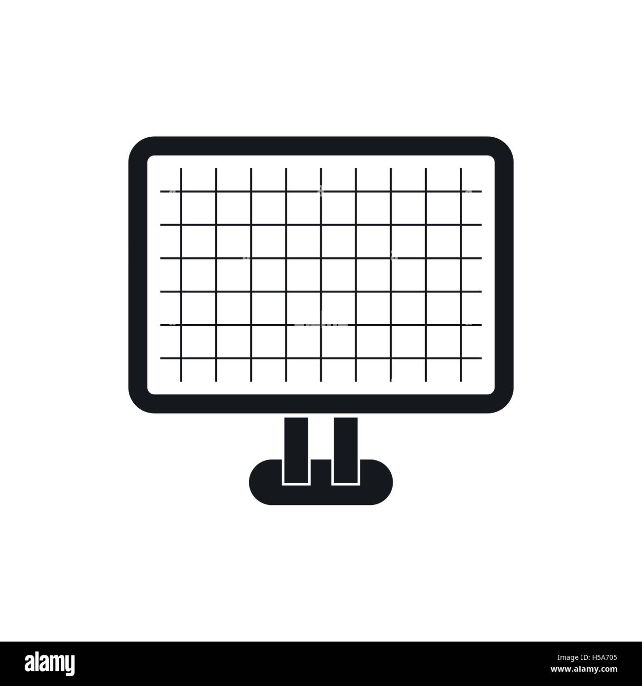 Computer monitor icon, simple style Stock Vector Image & Art - Alamy