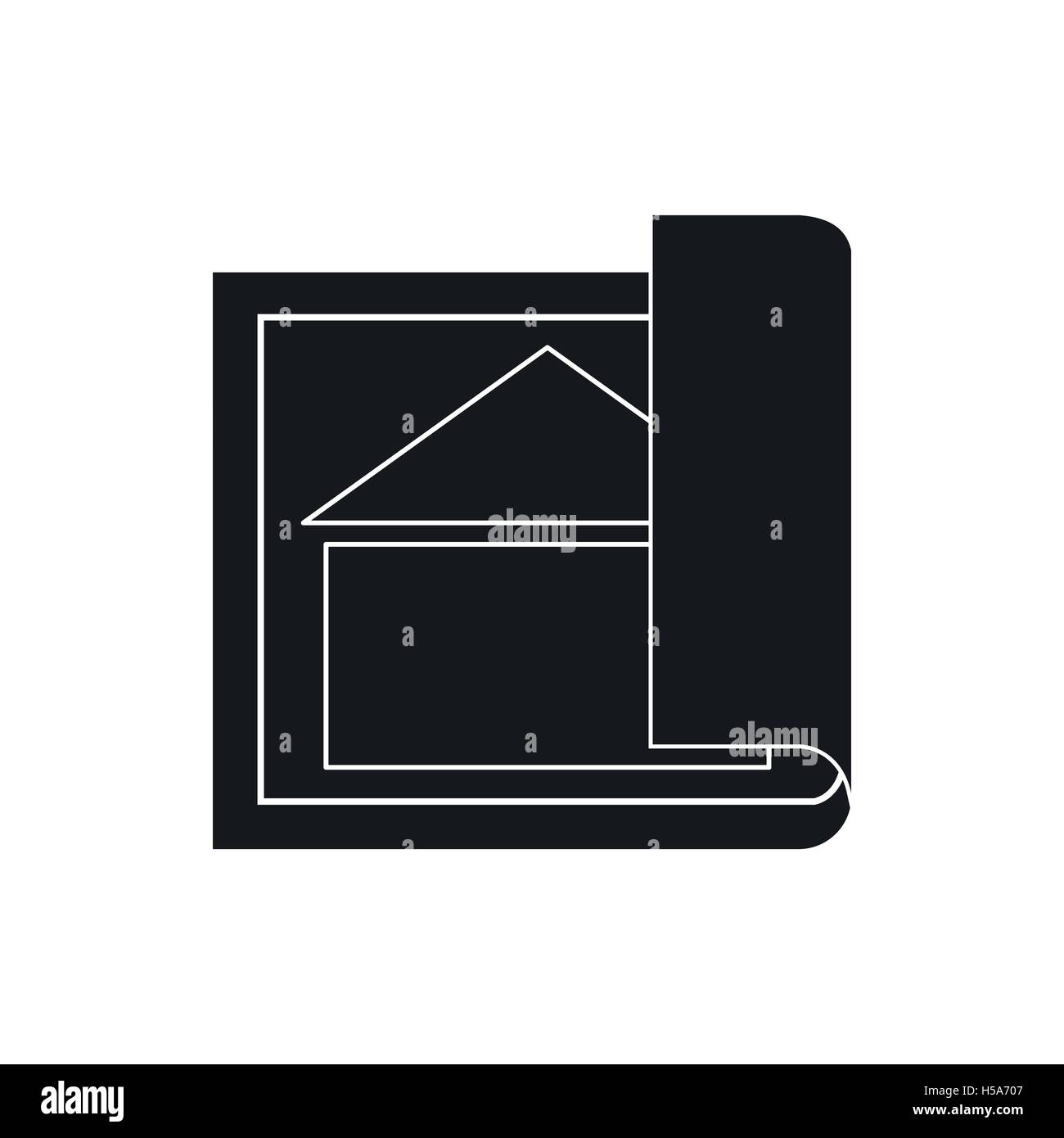Building plan icon, simple style Stock Vector Image & Art - Alamy