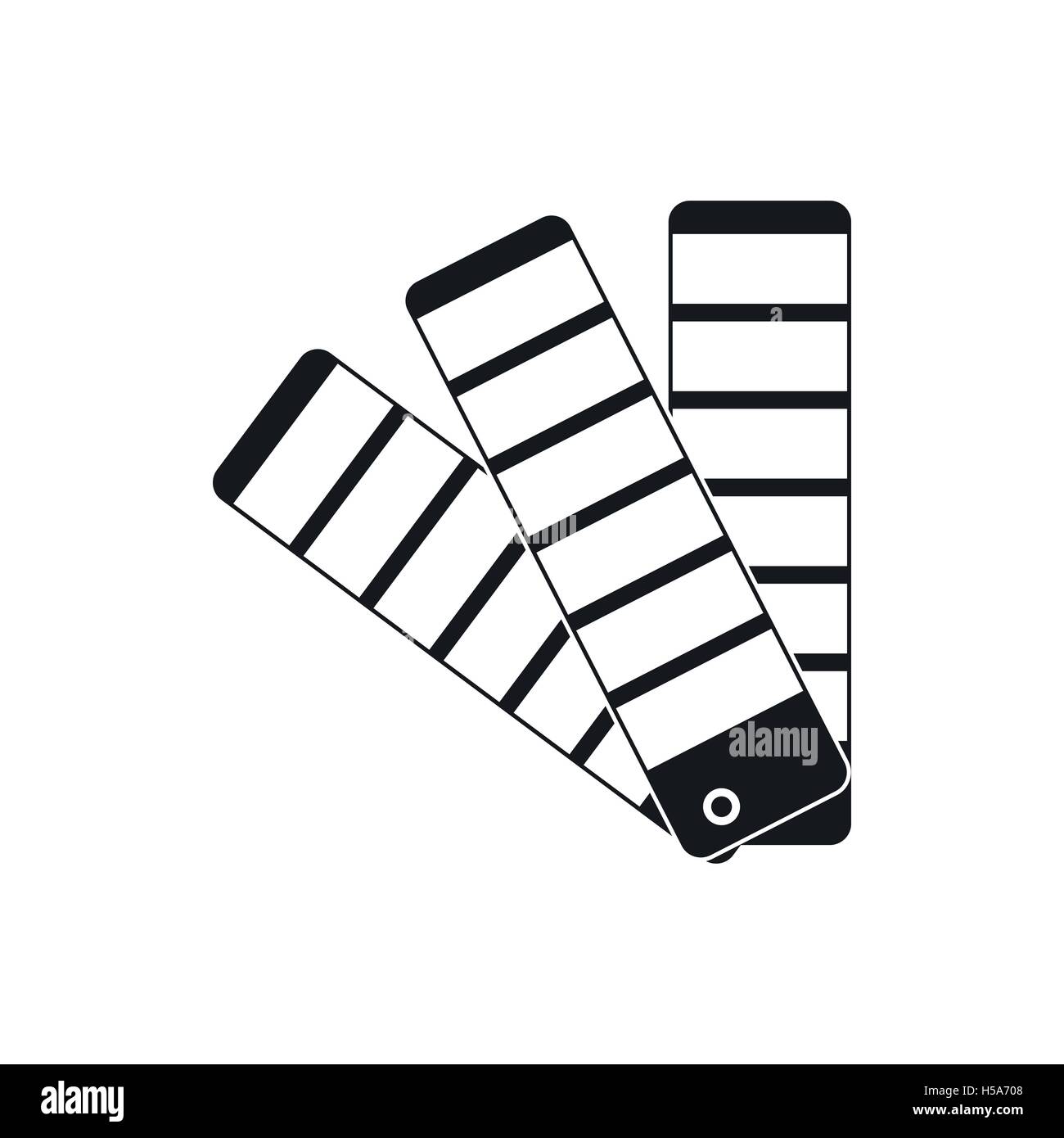 Paint color selection booklet icon, simple style Stock Vector Image ...