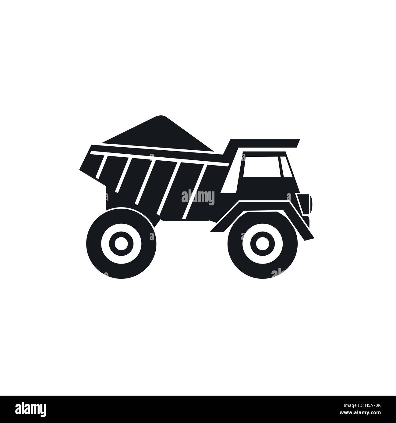 Ground truck icon simple Cut Out Stock Images & Pictures - Alamy
