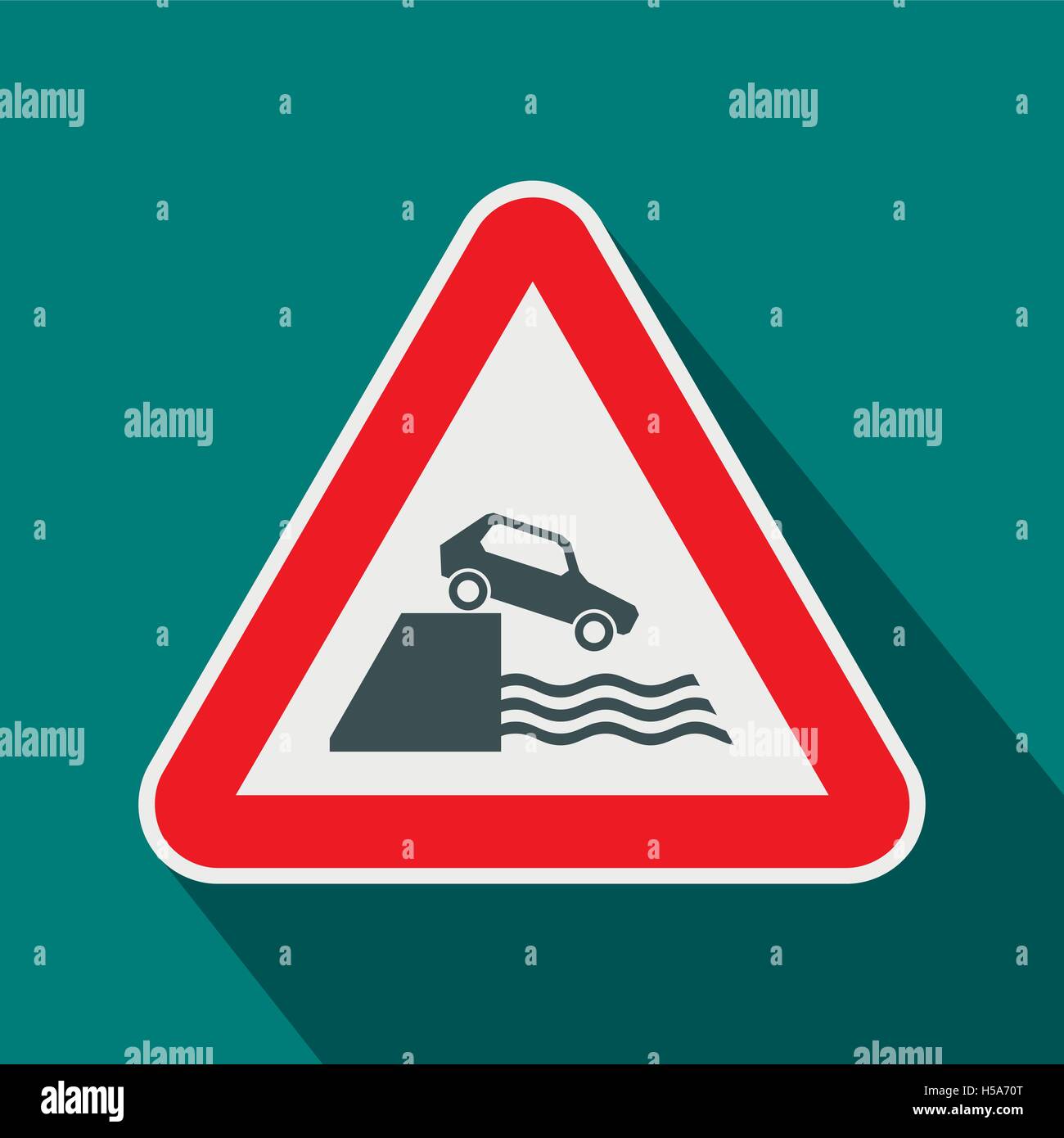 Quayside road sign Stock Vector Images - Alamy