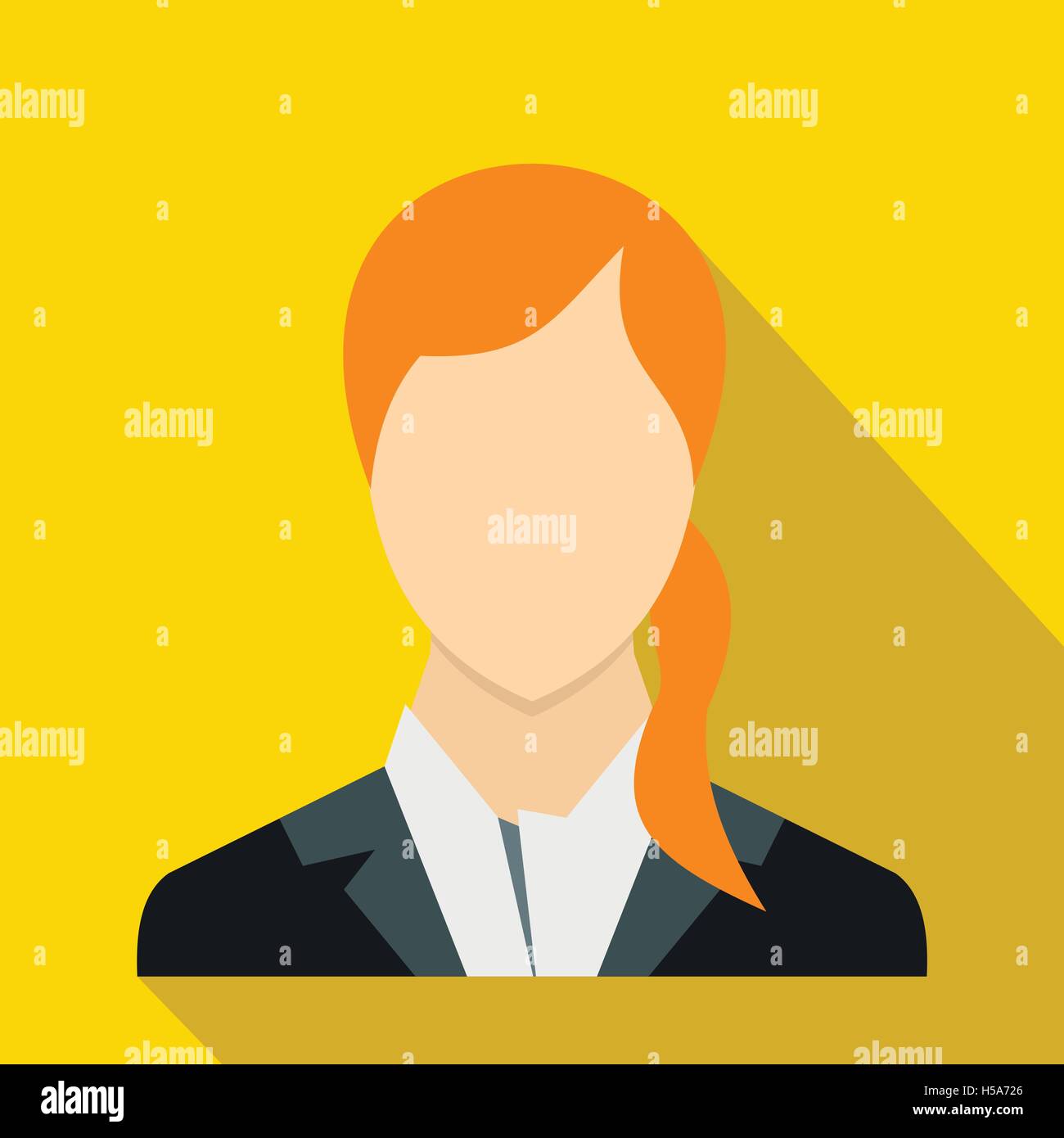 Woman icon, flat style Stock Vector Image & Art - Alamy