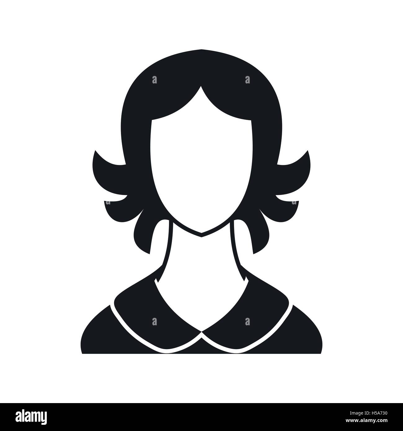 Woman icon, simple style Stock Vector Image & Art - Alamy