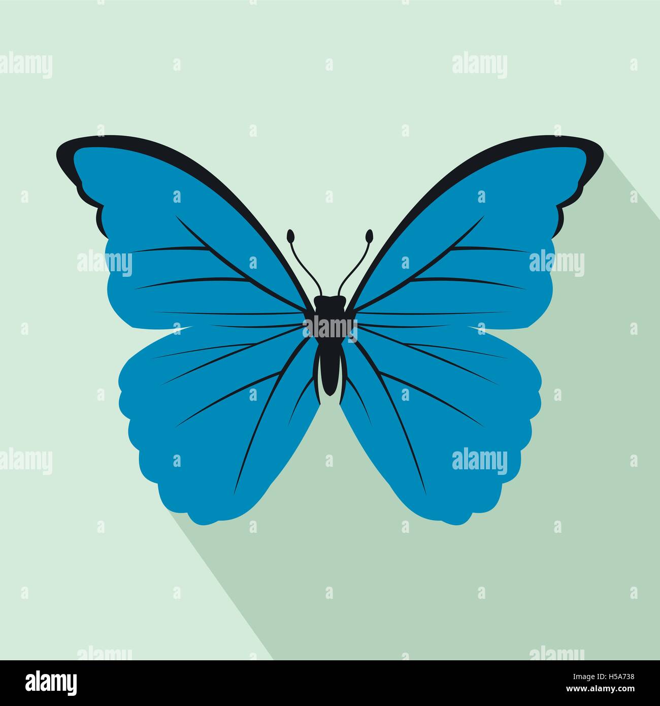Butterfly icon, flat style Stock Vector Image & Art - Alamy