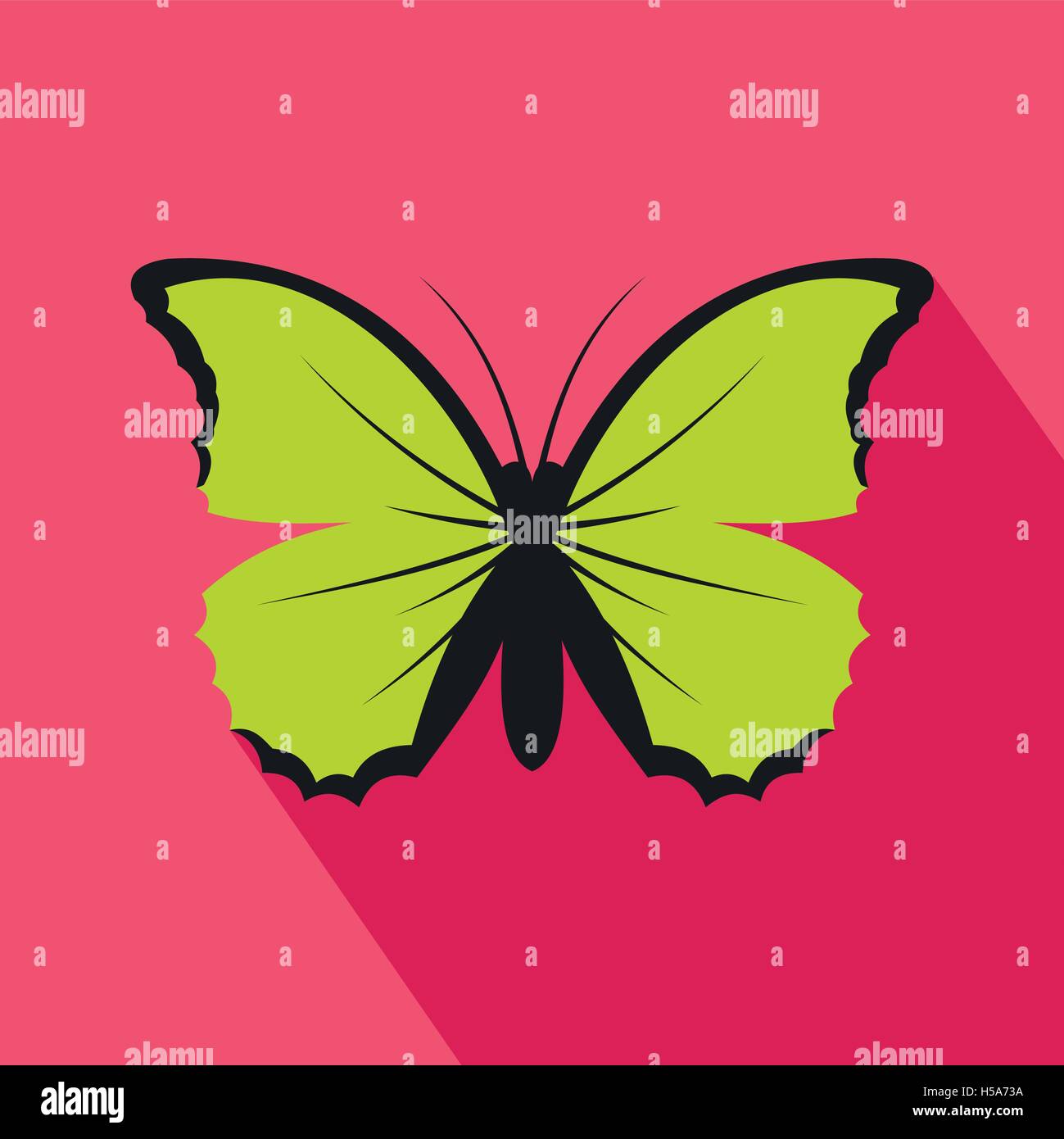 Butterfly icon, flat style Stock Vector Image & Art - Alamy