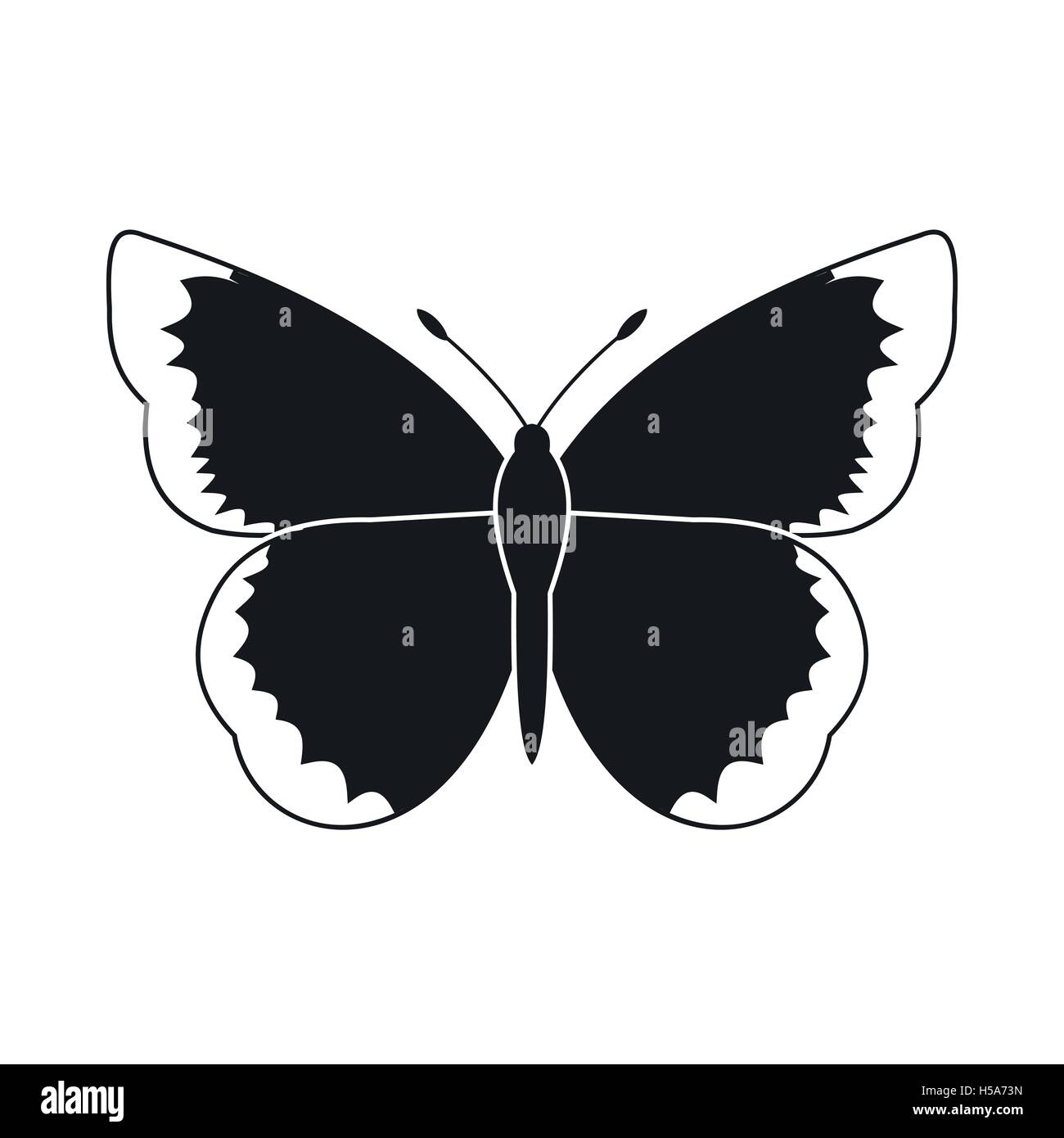 Butterfly icon, simple style Stock Vector Image & Art - Alamy
