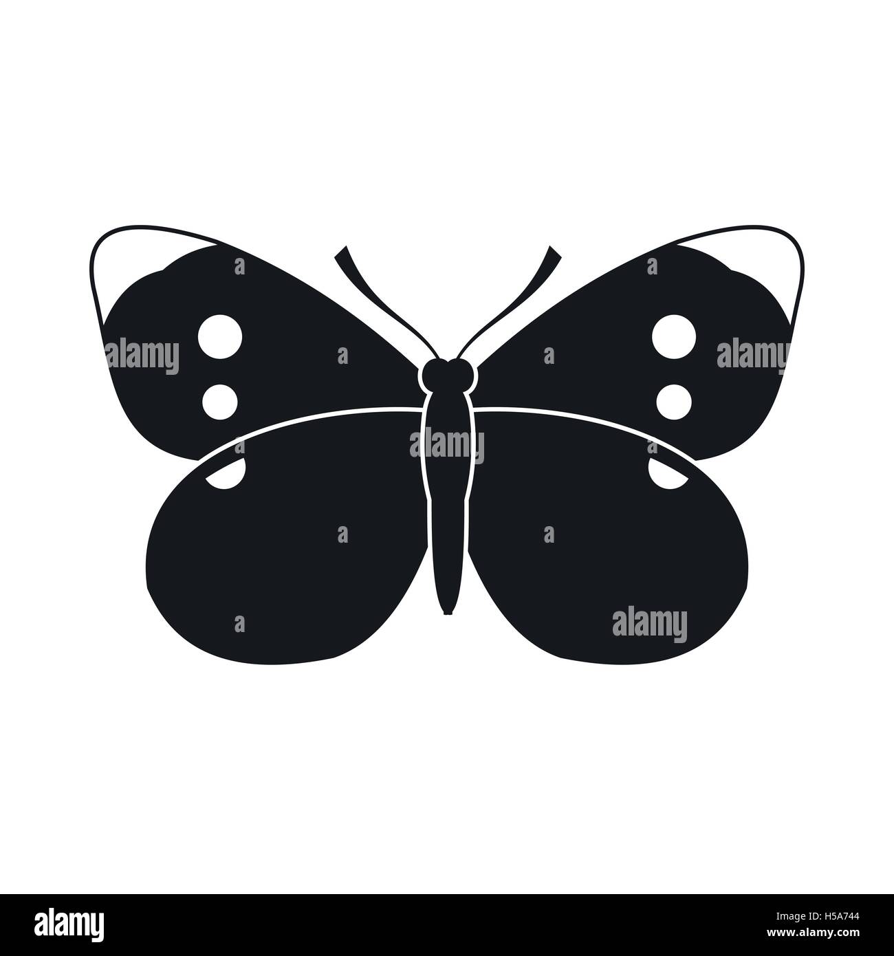 Butterfly icon, simple style Stock Vector Image & Art - Alamy
