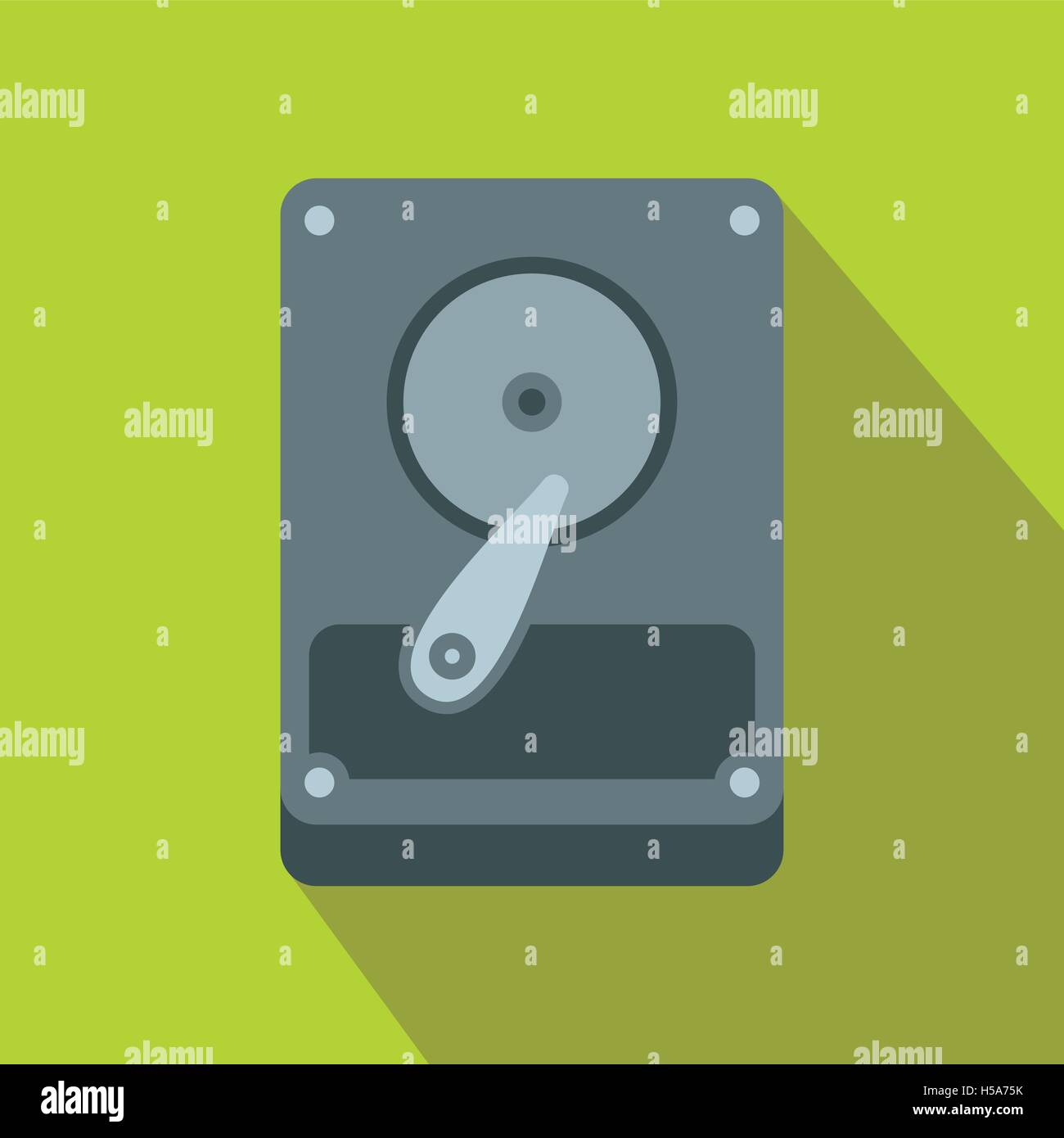 HDD icon in flat style Stock Vector Image & Art - Alamy