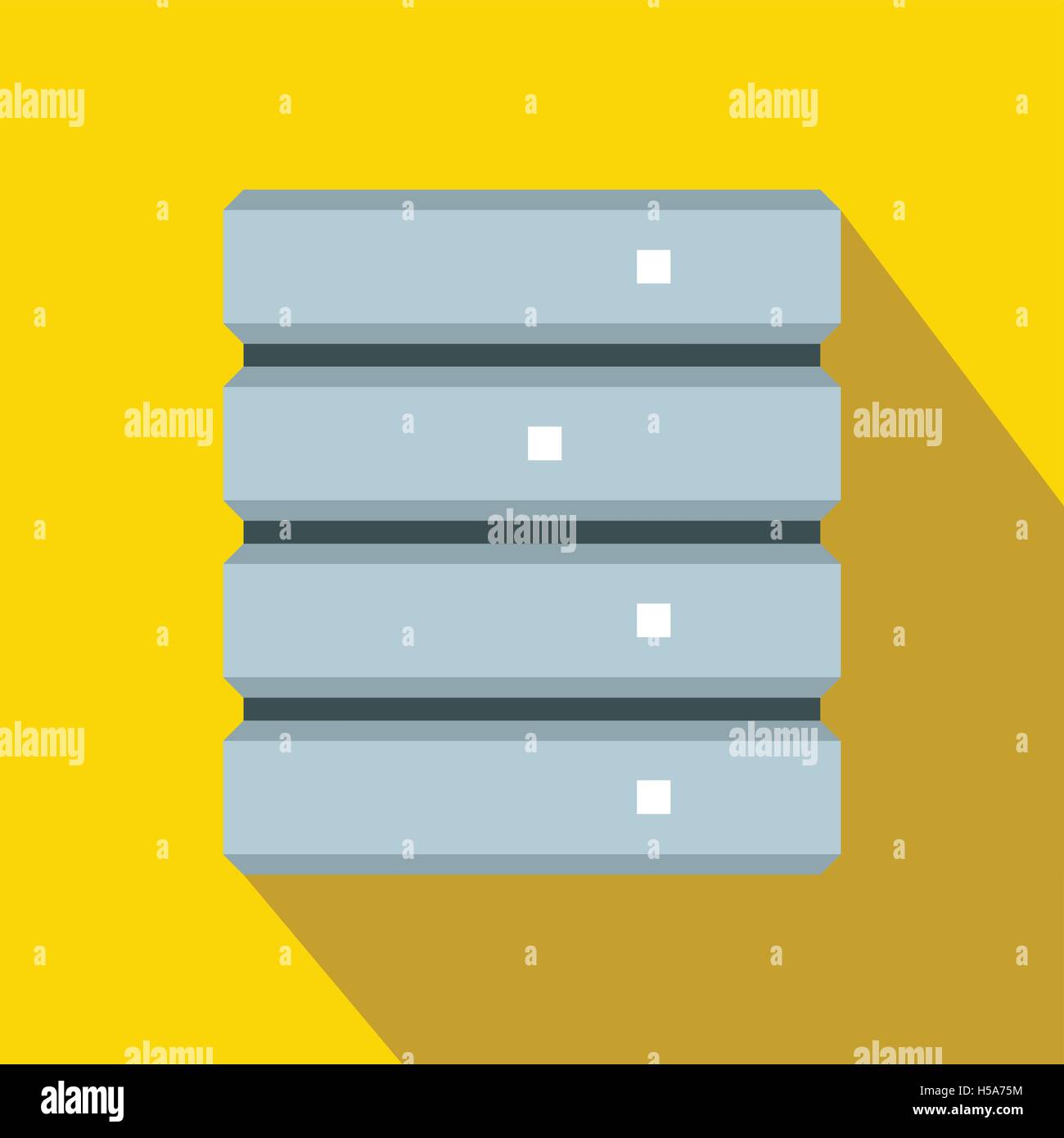 Database icon in flat style Stock Vector Image & Art - Alamy