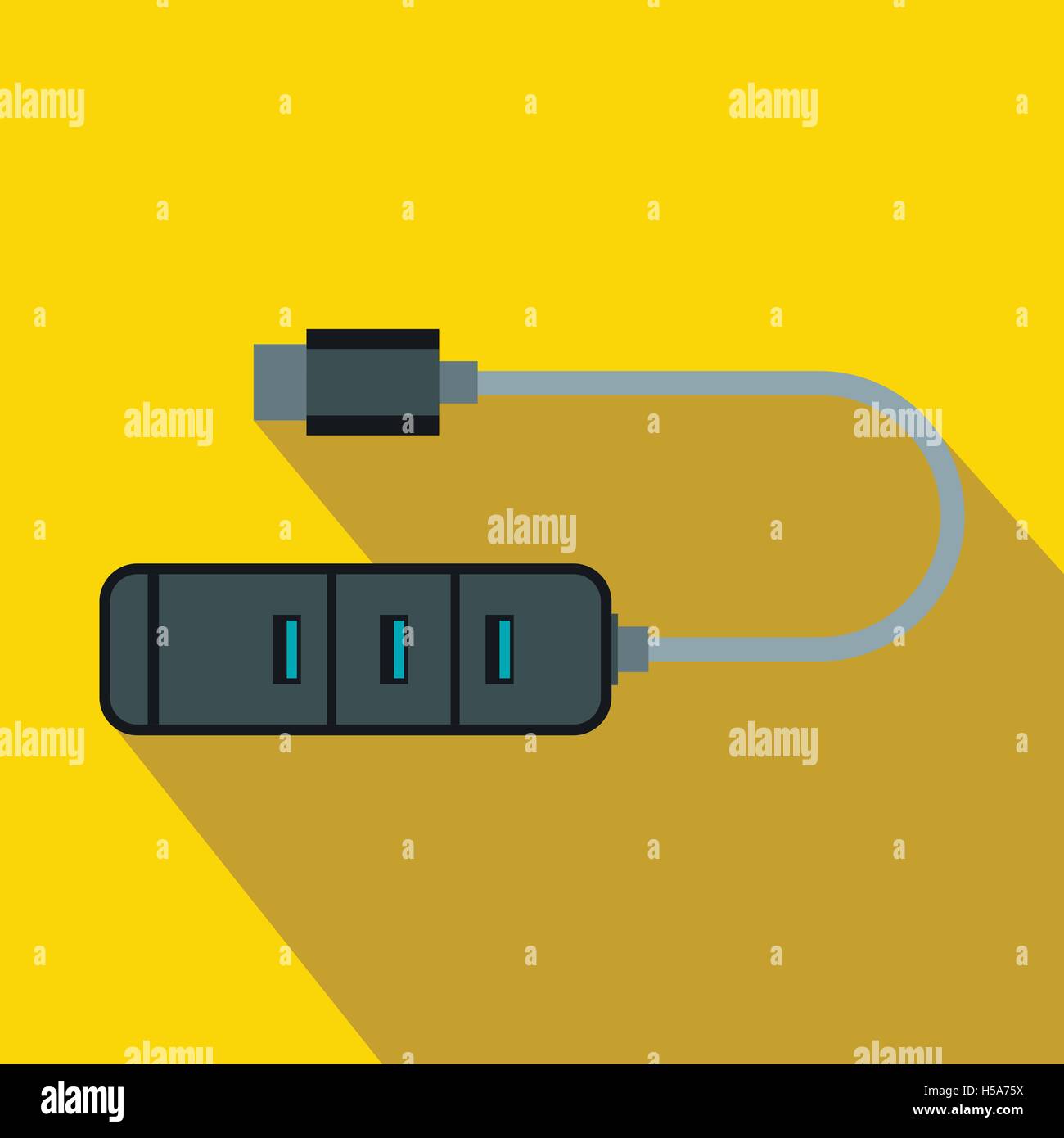 USB adapter connectors icon, flat style Stock Vector Image & Art - Alamy