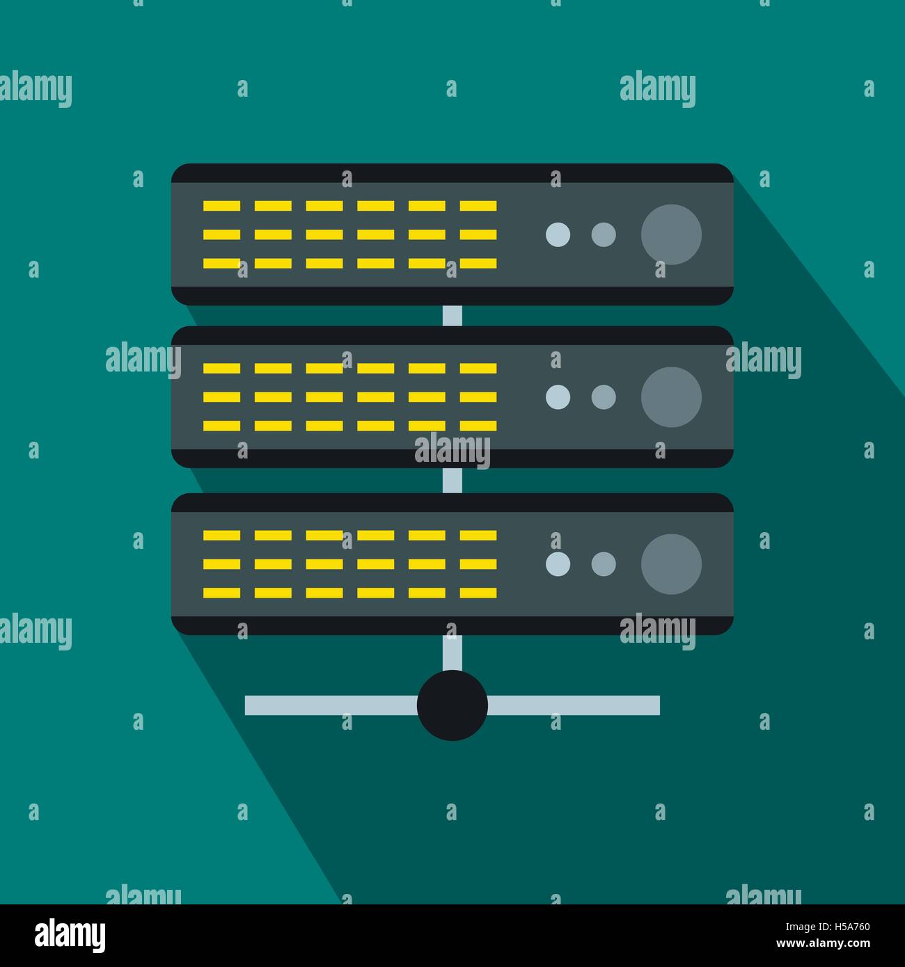 Servers icon in flat style Stock Vector Image & Art - Alamy