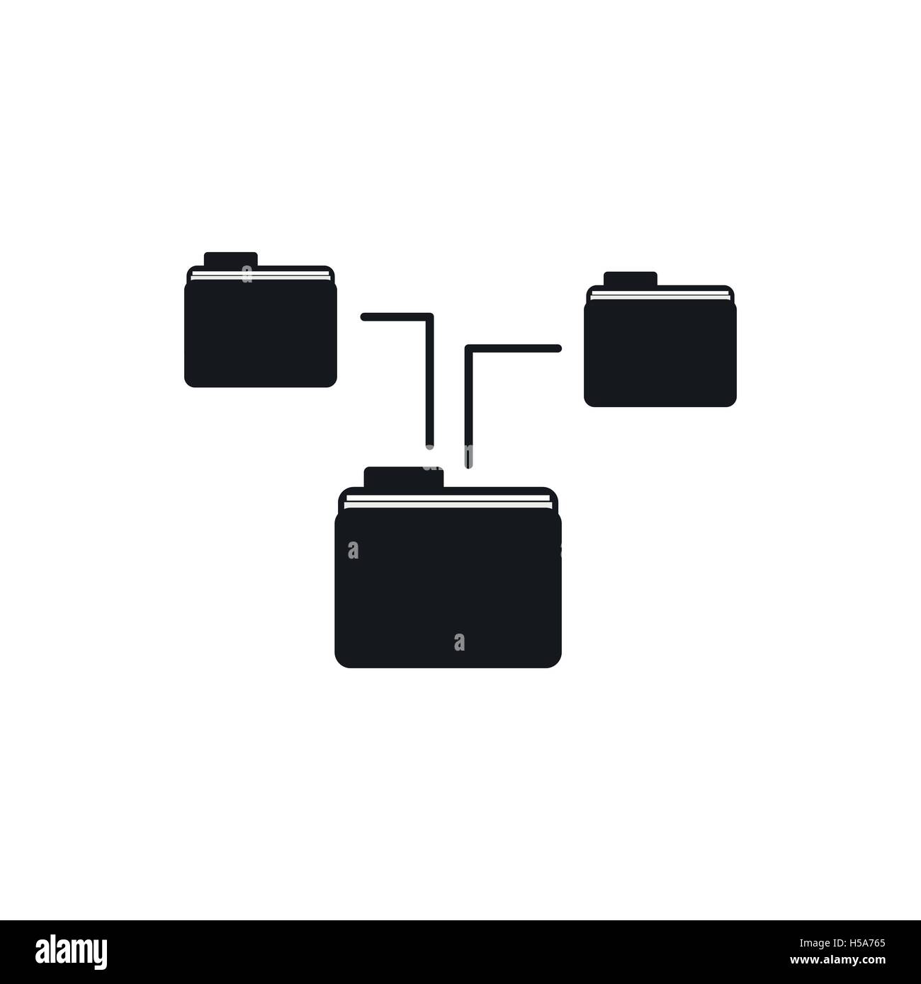 Folders structure icon, simple style Stock Vector Image & Art - Alamy