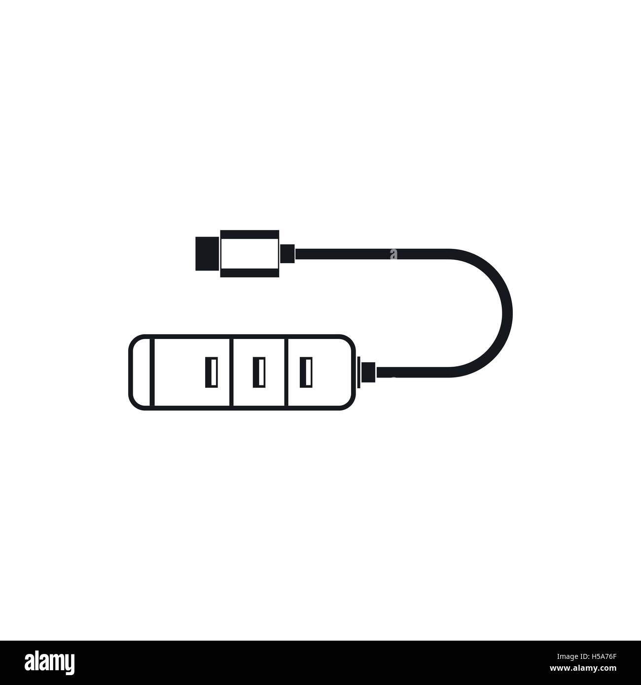 USB adapter connectors icon, simple style Stock Vector Image & Art - Alamy