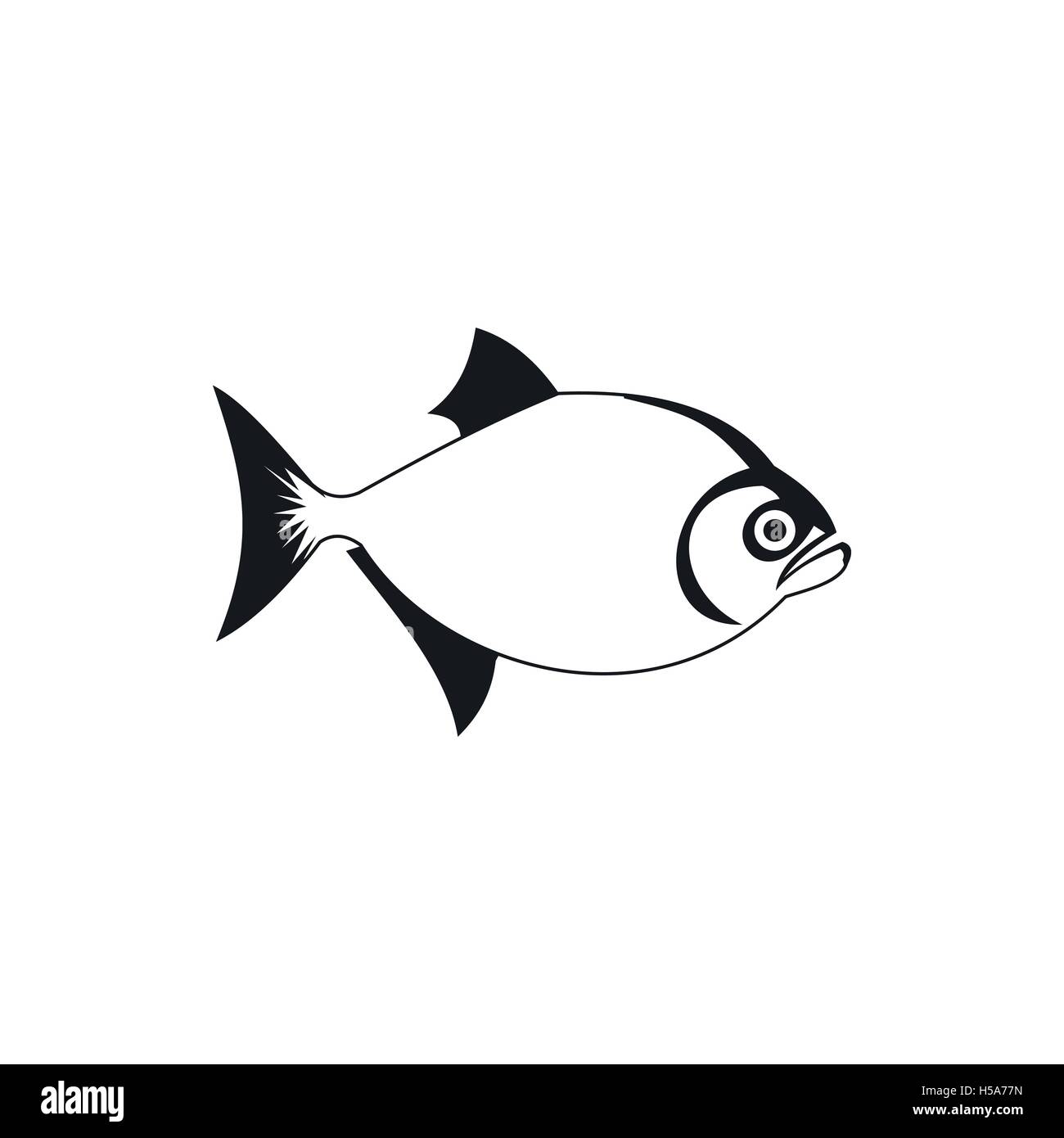 Fish icon, simple style Stock Vector Image & Art - Alamy