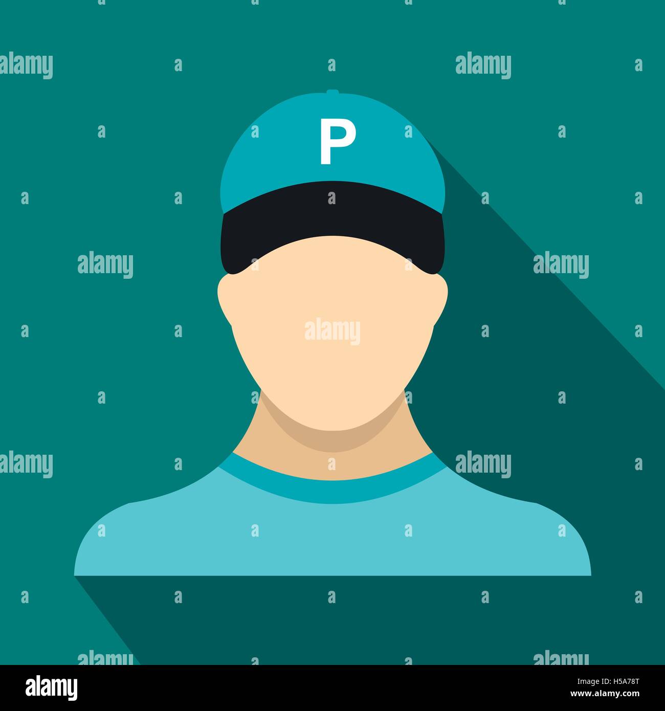 Parking attendant icon in flat style Stock Vector Image & Art - Alamy