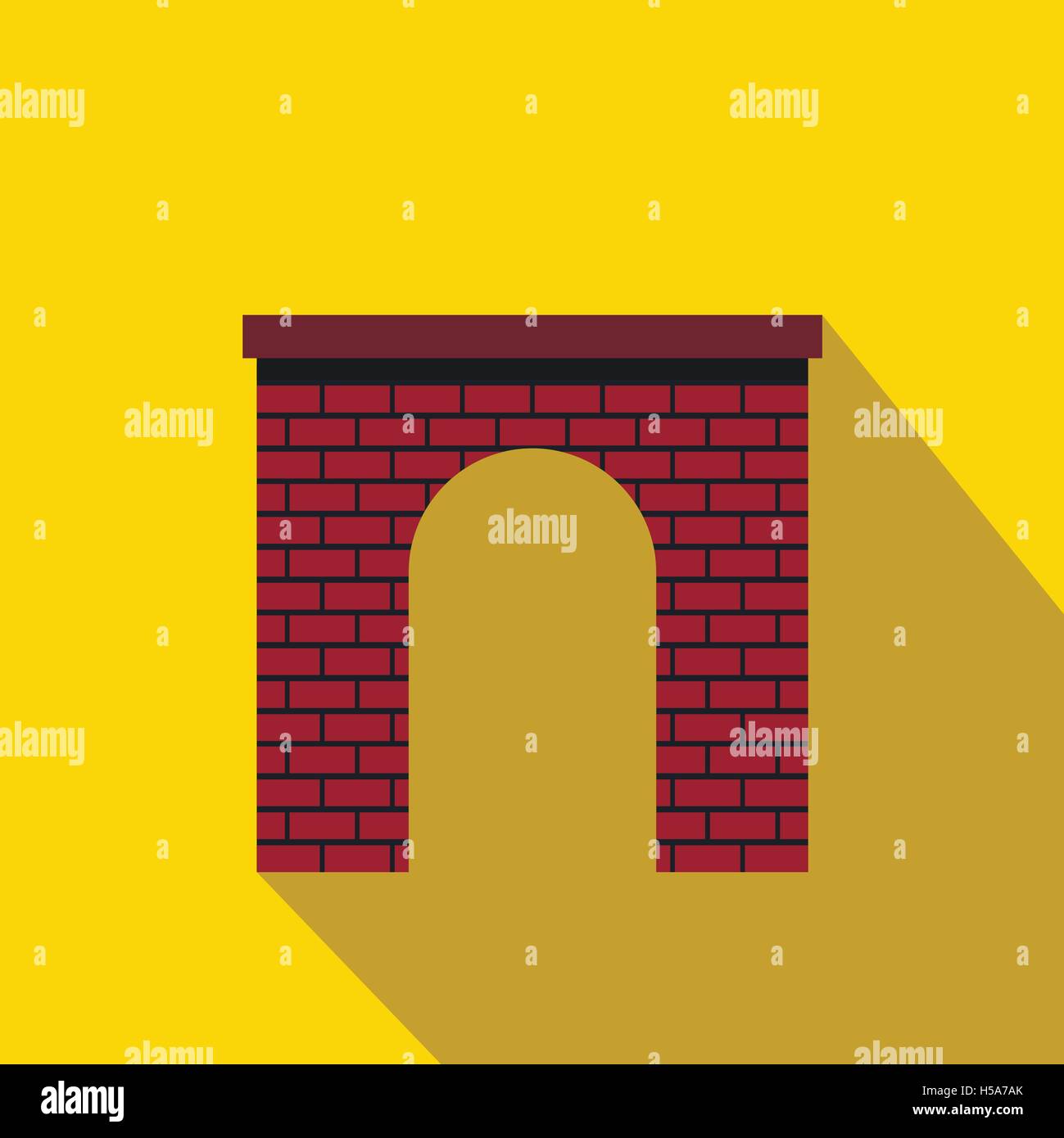 Brick arch icon, flat style Stock Vector Image & Art - Alamy