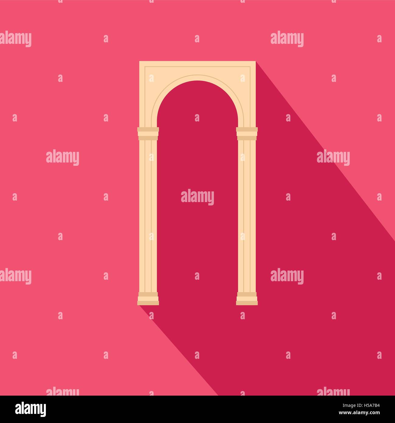 Rectangular arch icon, flat style Stock Vector Image & Art - Alamy