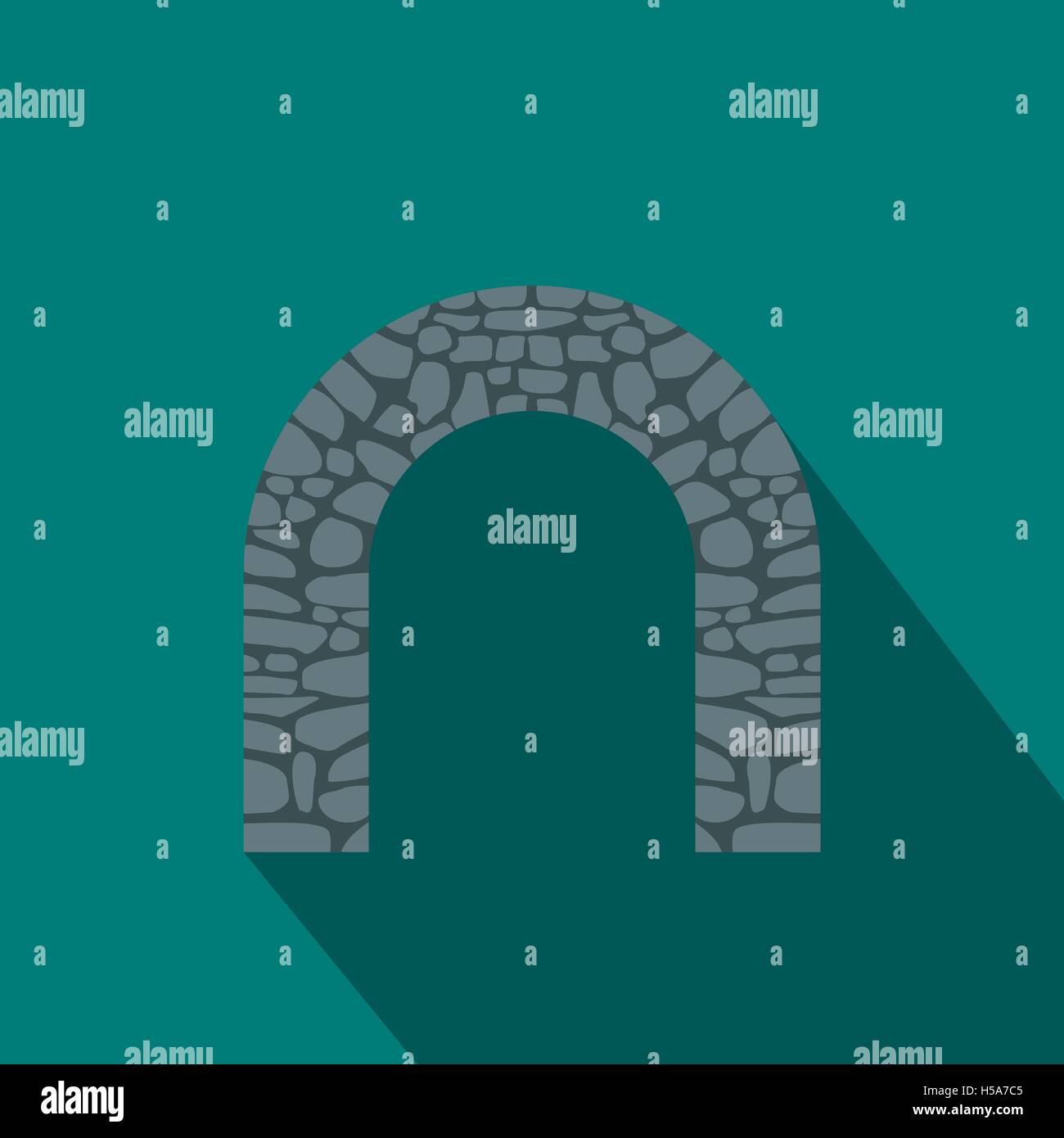 Stone arch icon, flat style Stock Vector Image & Art - Alamy
