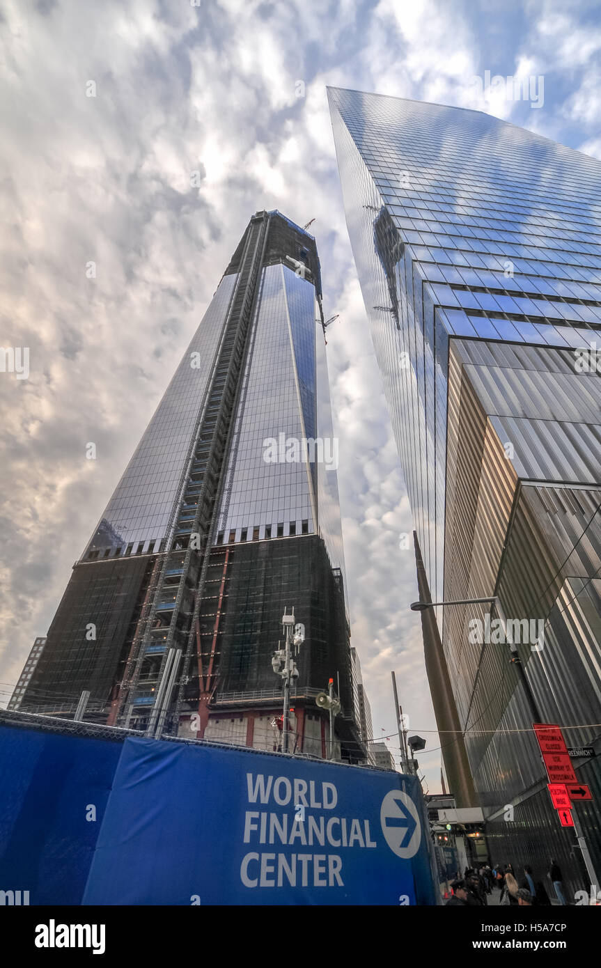 New York City - November 20, 2011: World Trade Center complex under ...