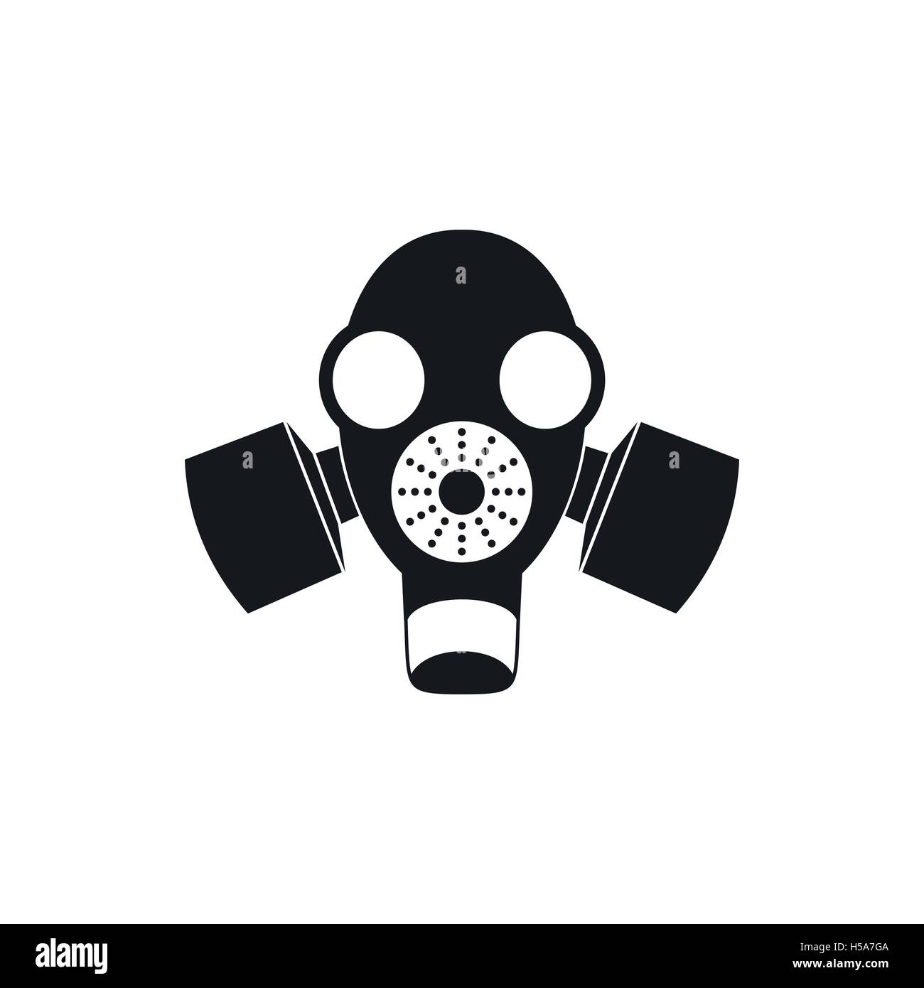 Black gas mask icon, simple style Stock Vector Image & Art - Alamy