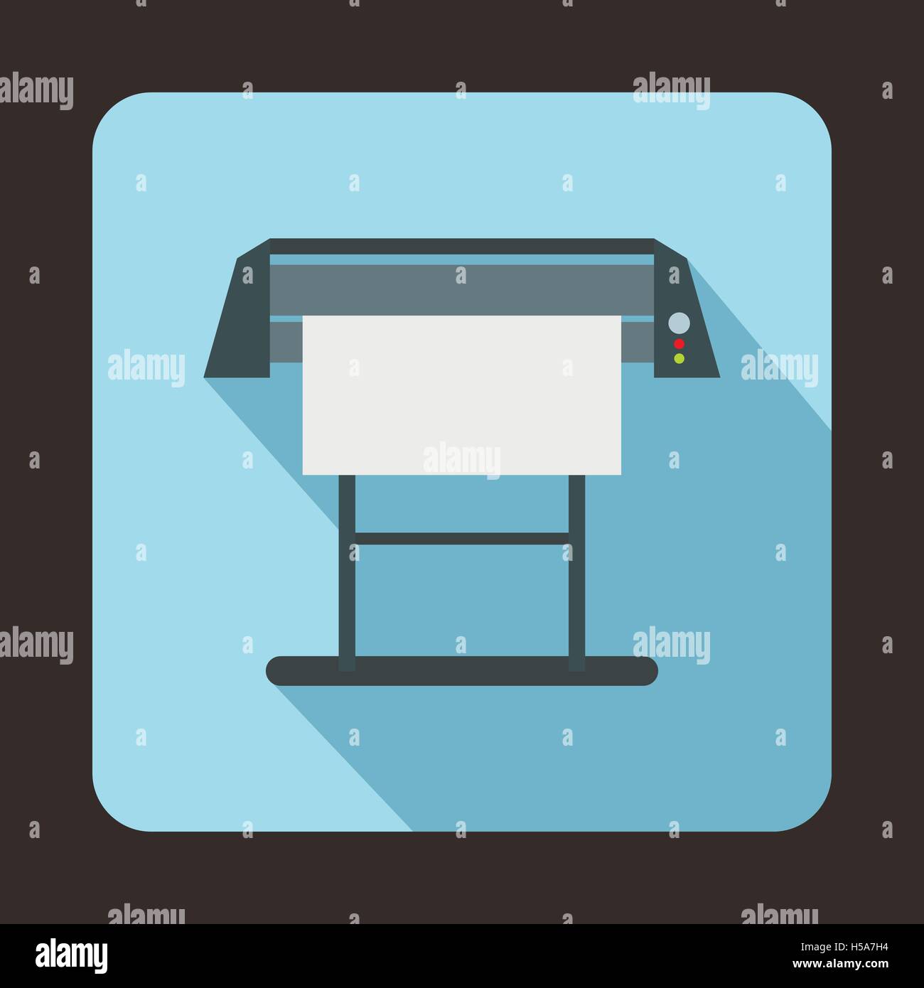 Large format inkjet printer icon, flat style Stock Vector Image & Art ...