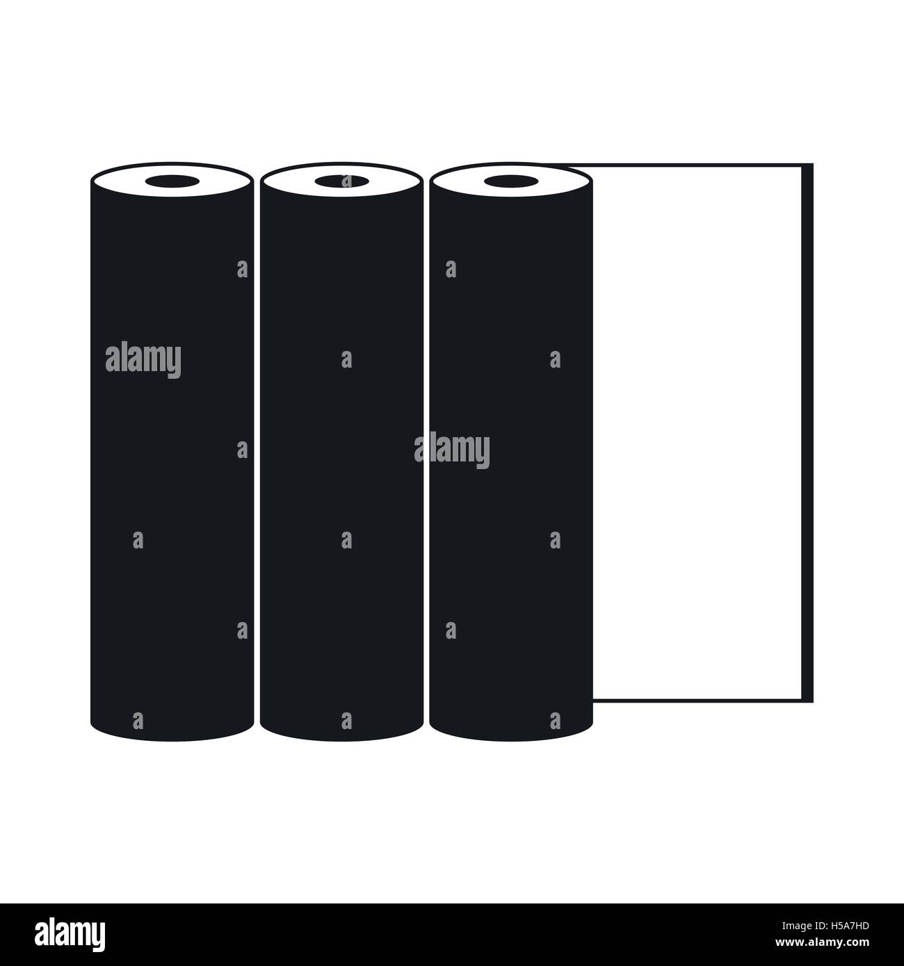 Rolls of paper icon, simple style Stock Vector Image & Art - Alamy