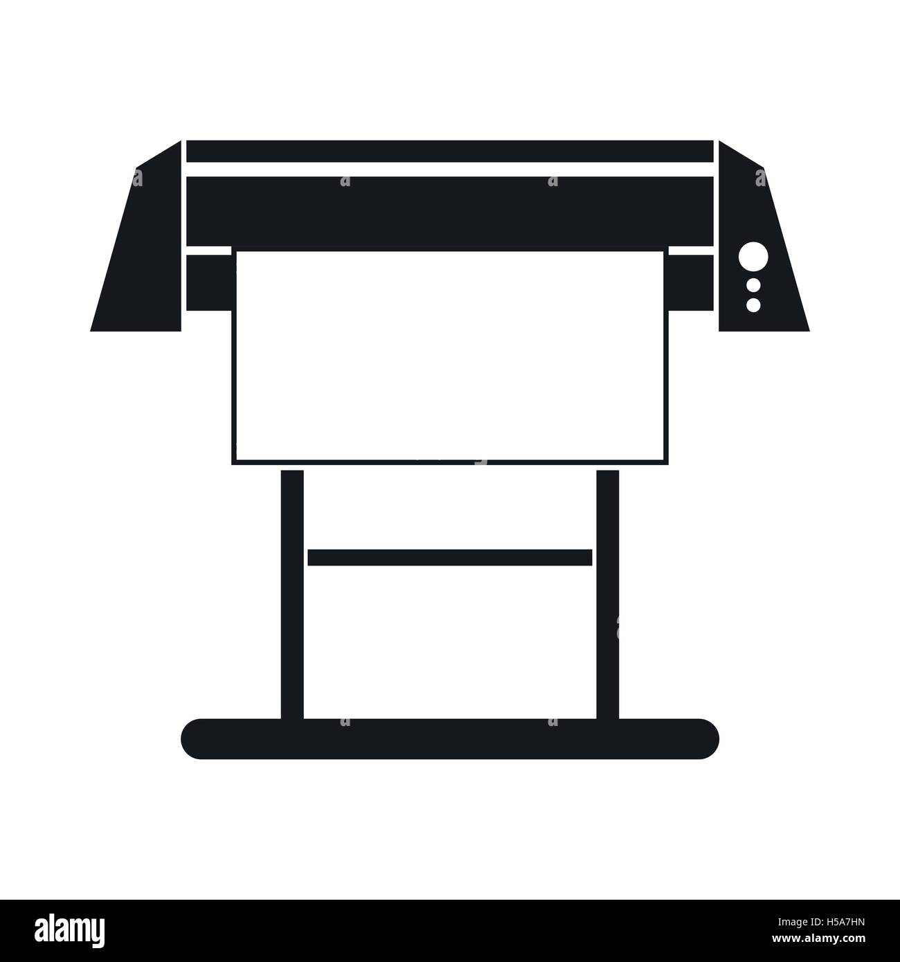 Large format inkjet printer icon, simple style Stock Vector Image & Art ...