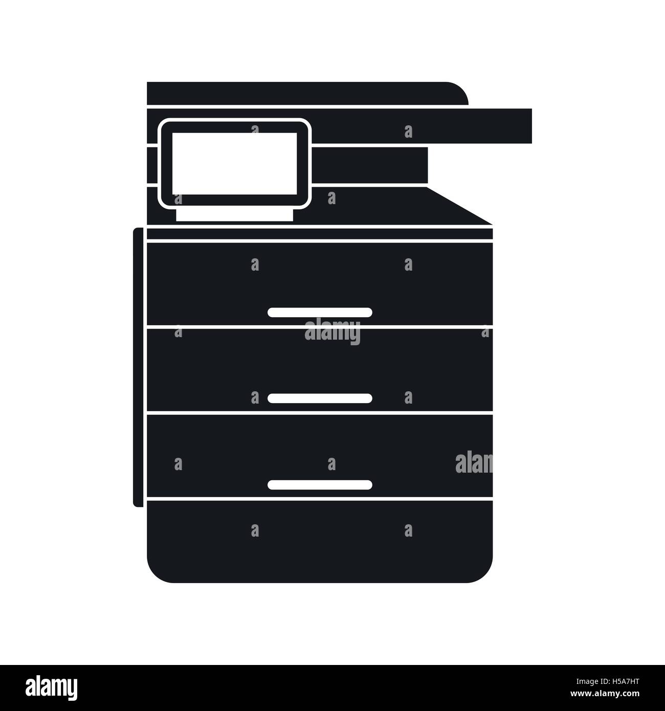 Multipurpose device, fax, copier and scanner icon Stock Vector Image ...