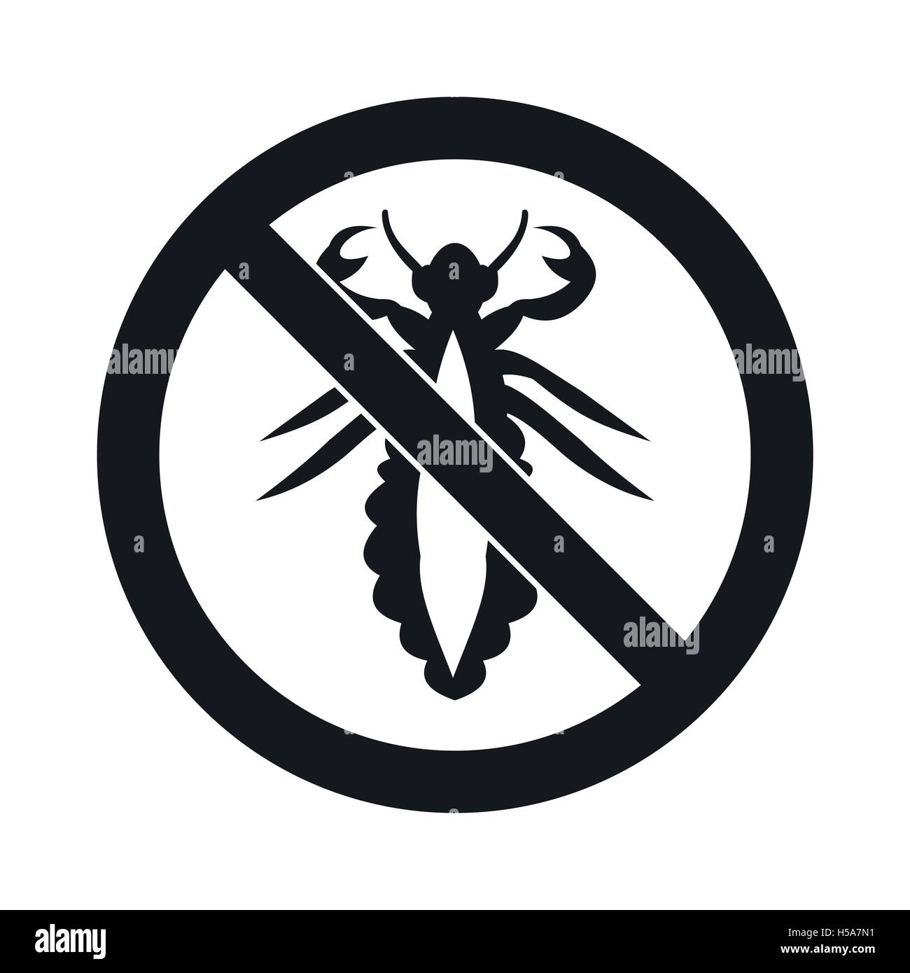 Louse warning sign hi-res stock photography and images - Alamy
