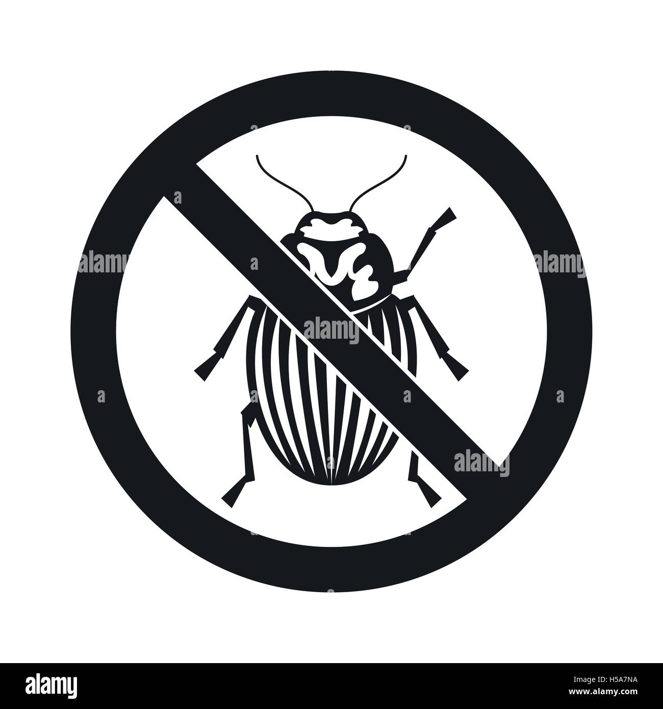 No potato beetle sign icon, simple style Stock Vector Image & Art - Alamy
