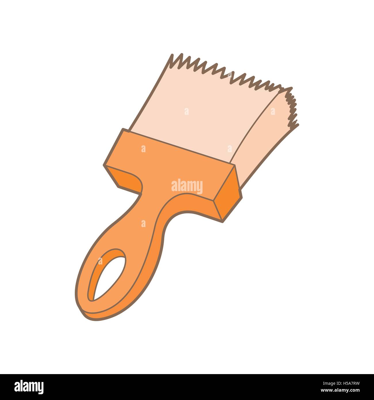 Paint brush icon in cartoon style Stock Vector Image & Art - Alamy