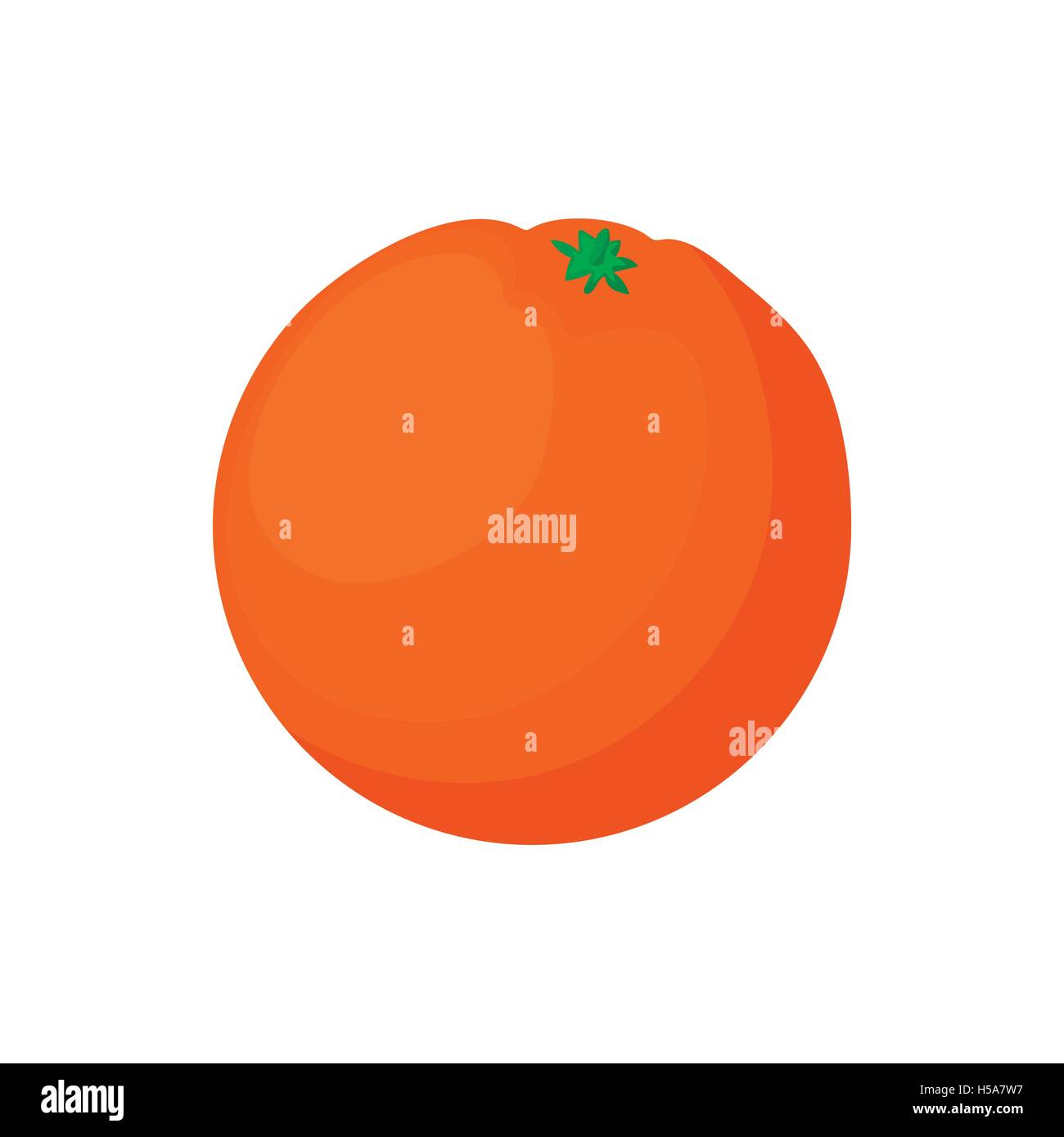 Clementine mandarin icon color Cut Out Stock Images & Pictures - Alamy