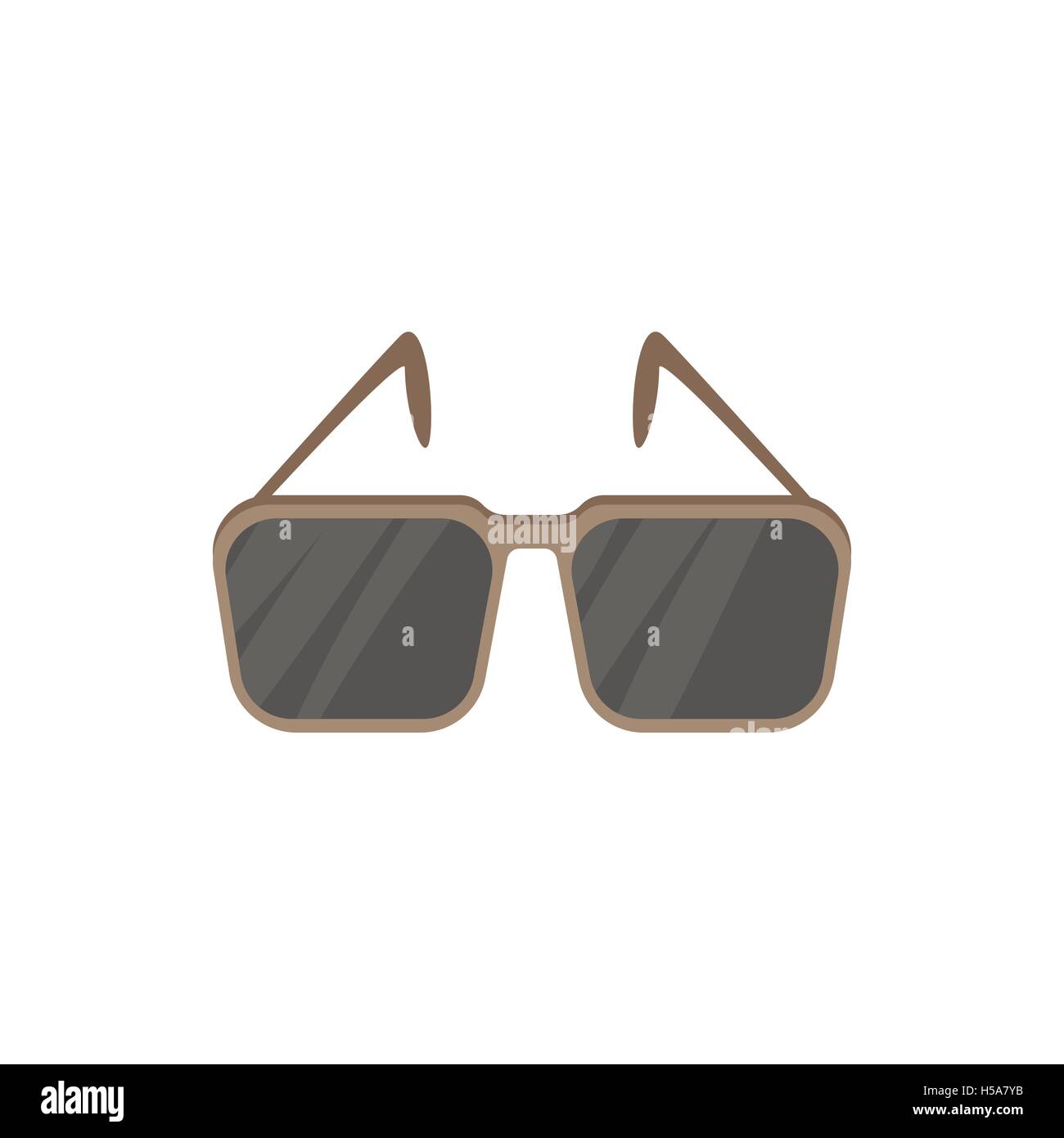 Glasses with black lenses icon, cartoon style Stock Vector Image & Art ...
