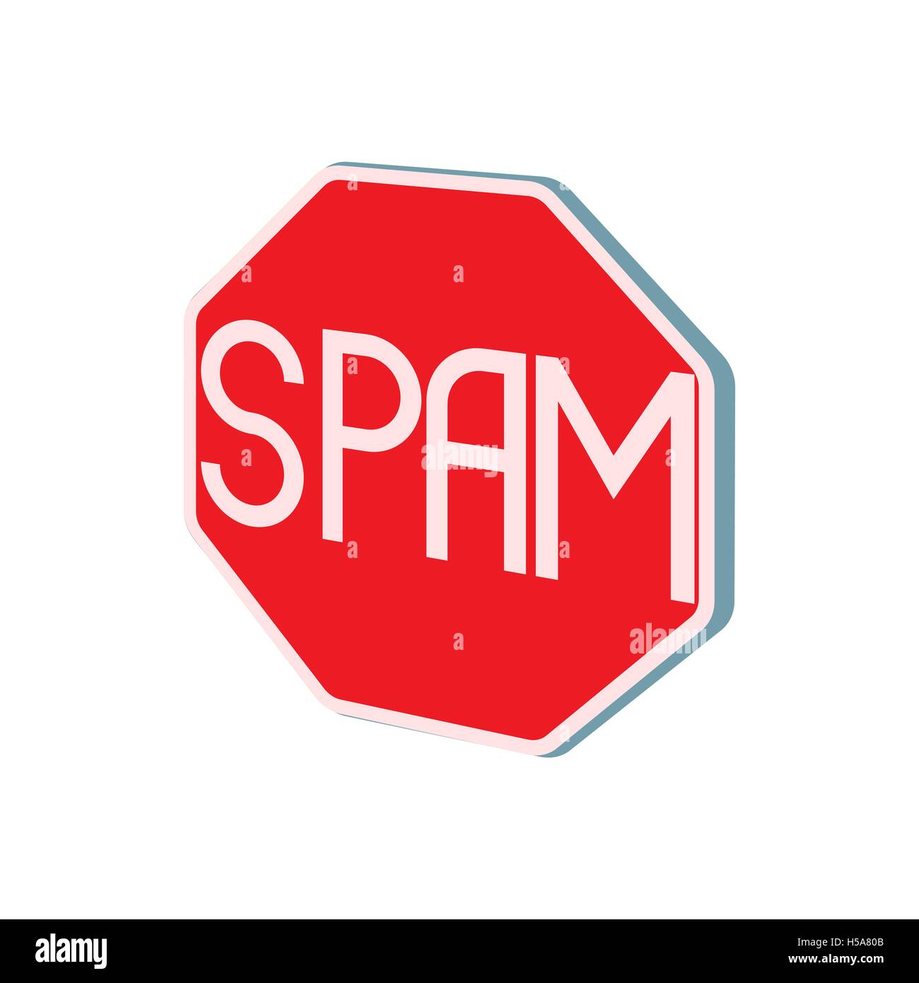 Stop spam email Stock Vector Images - Alamy