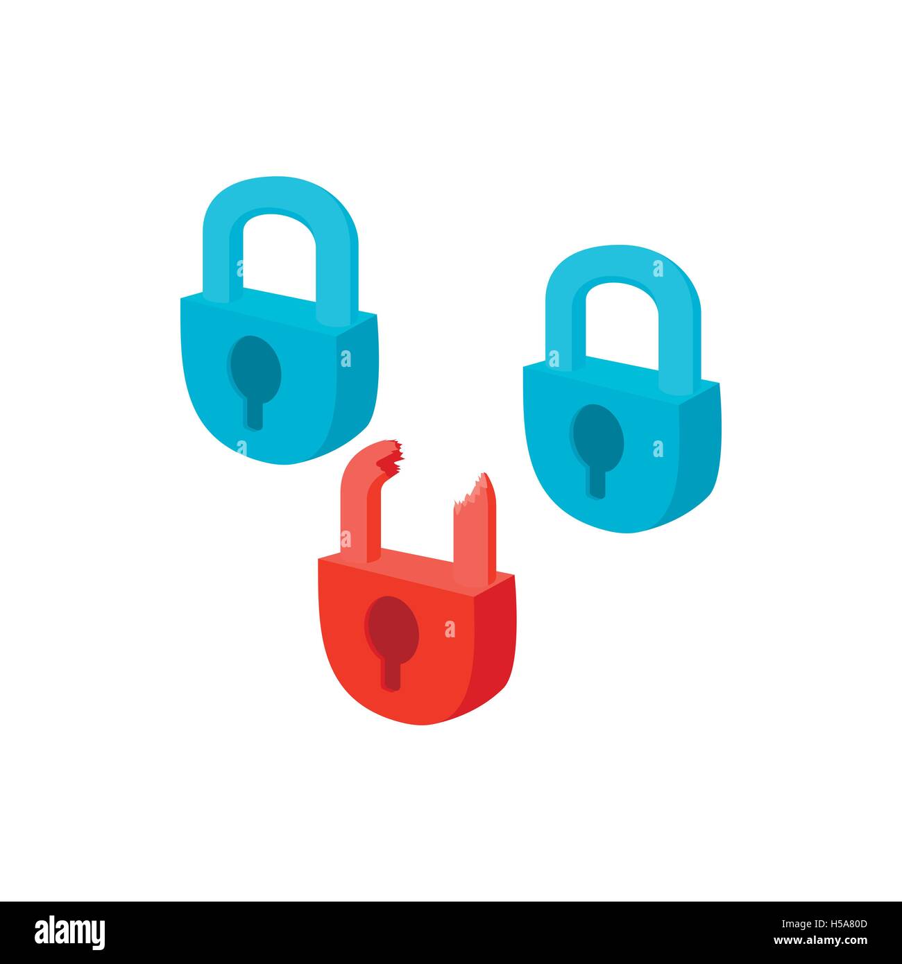 Symbol of internet security with padlocks icon Stock Vector Image & Art ...