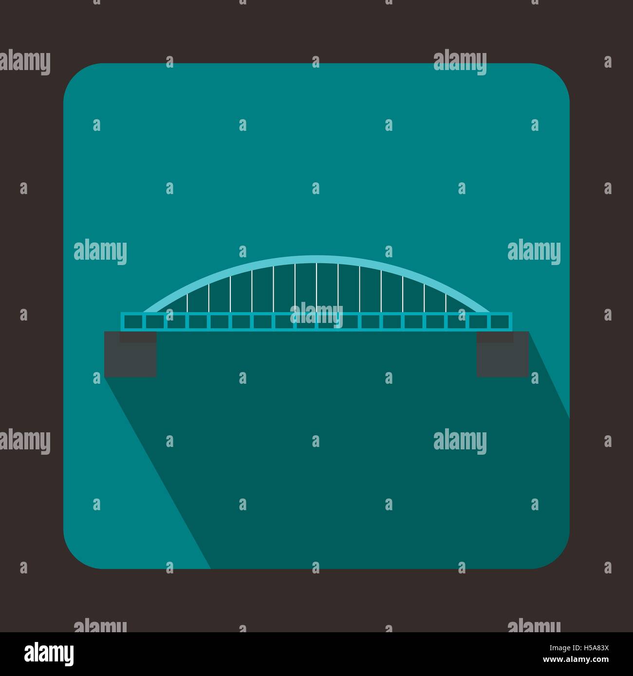 Classic bridge icon, flat style Stock Vector Image & Art - Alamy