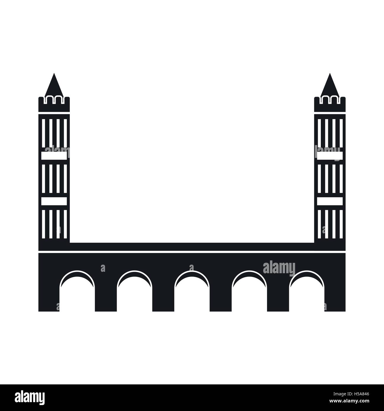 Bridge icon, simple style Stock Vector Image & Art - Alamy