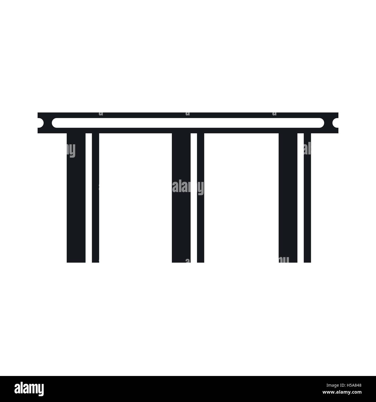 Bridge icon, simple style Stock Vector Image & Art - Alamy