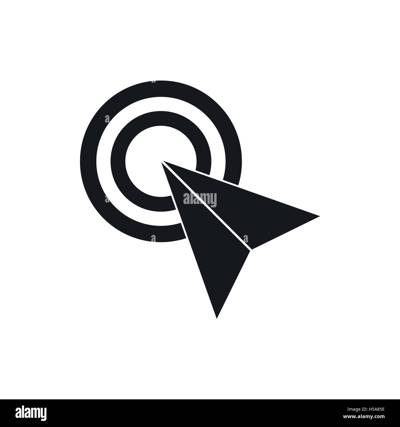 Click icon, simple style Stock Vector Image & Art - Alamy