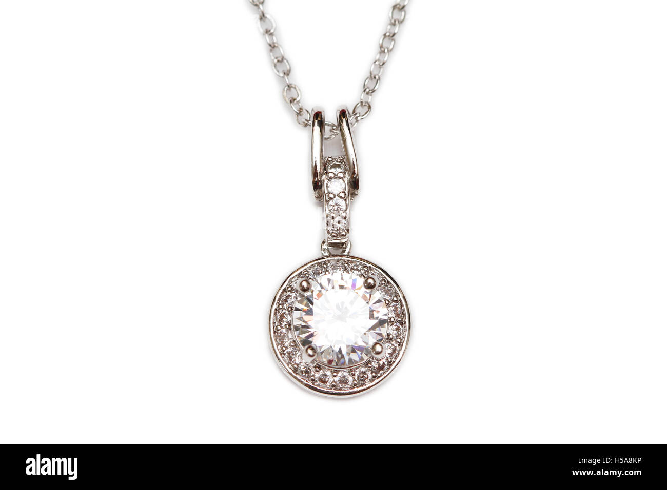 Sparkling diamond necklace Stock Photo - Alamy