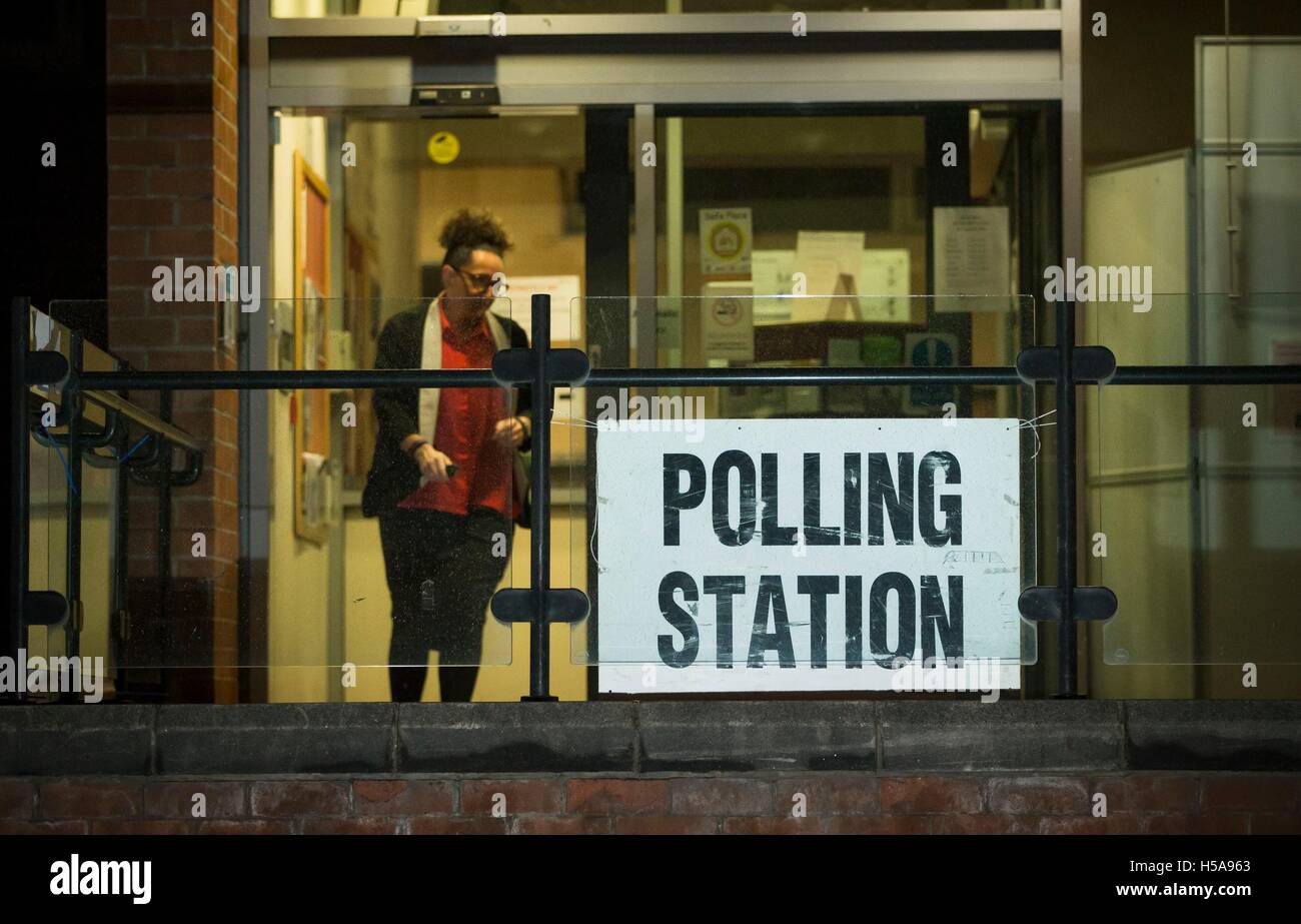 A voter at Birstall library polling station, near to where Labour MP Jo ...