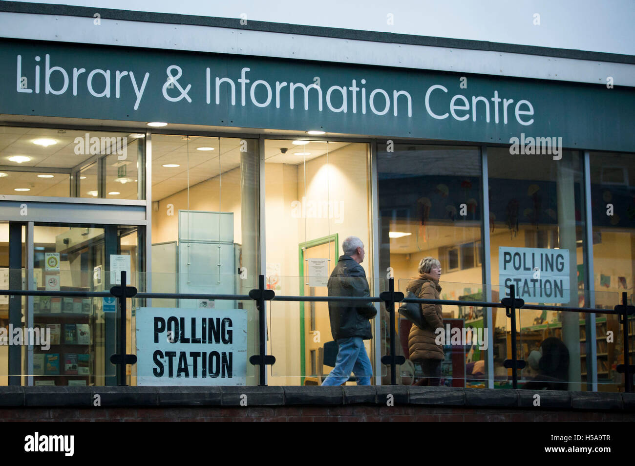 A voter at Birstall library polling station, near to where Labour MP Jo ...