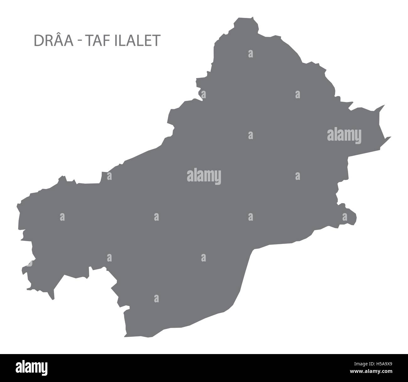 Draa - Taf Ilalet Morocco Map grey Stock Vector Image & Art - Alamy