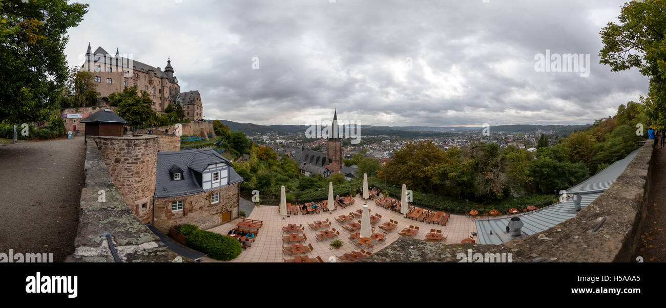 Panoramic View from the castle with the Lutherkirche in the centre ...