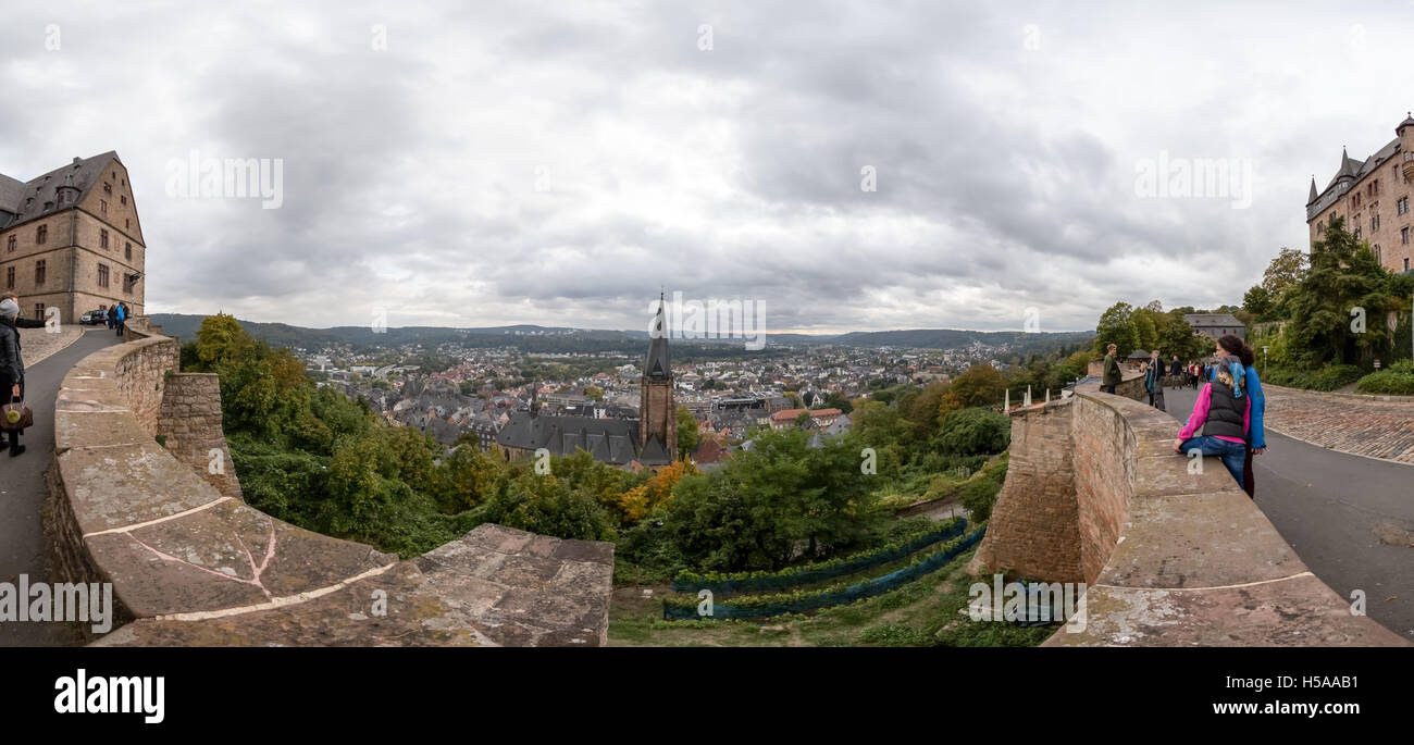 Panoramic View from the castle with the Lutherkirche in the centre ...